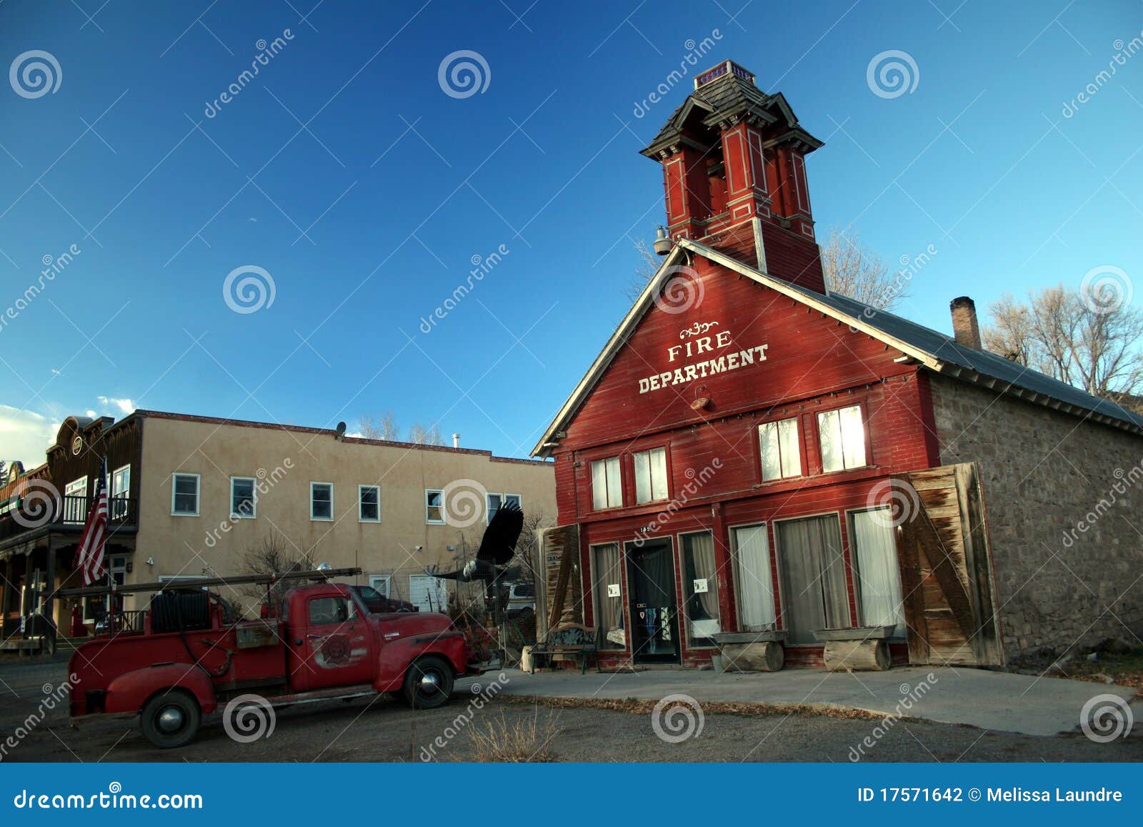 Old Towne Silverton Fire Dept Stock Photo - Image of town, historic ...