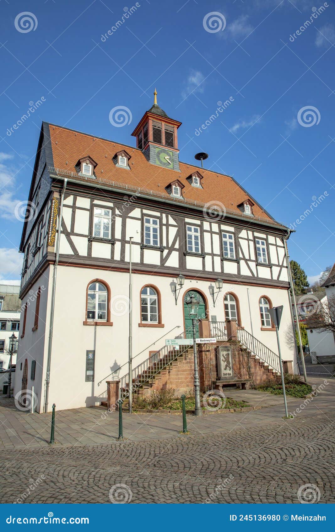 Old Townhall of Bad Vilbel, Hesse, Germany Stock Photo - Image of ...