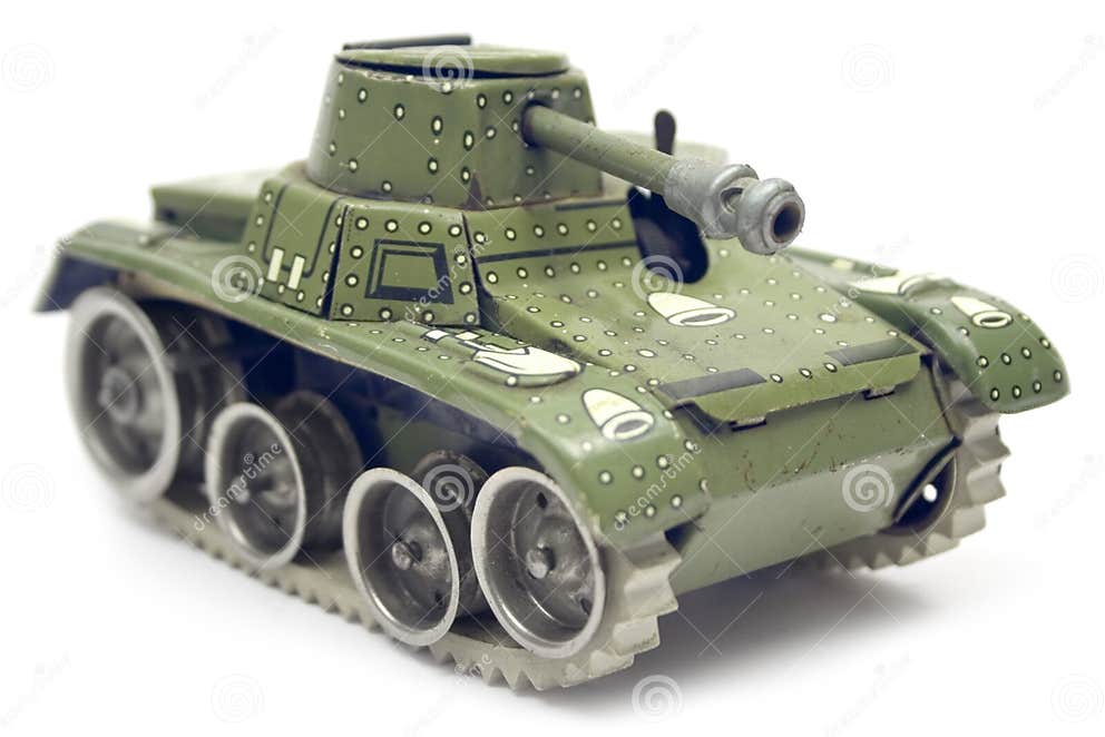 Old Toy Tank stock photo. Image of fight, guns, armed - 1303180