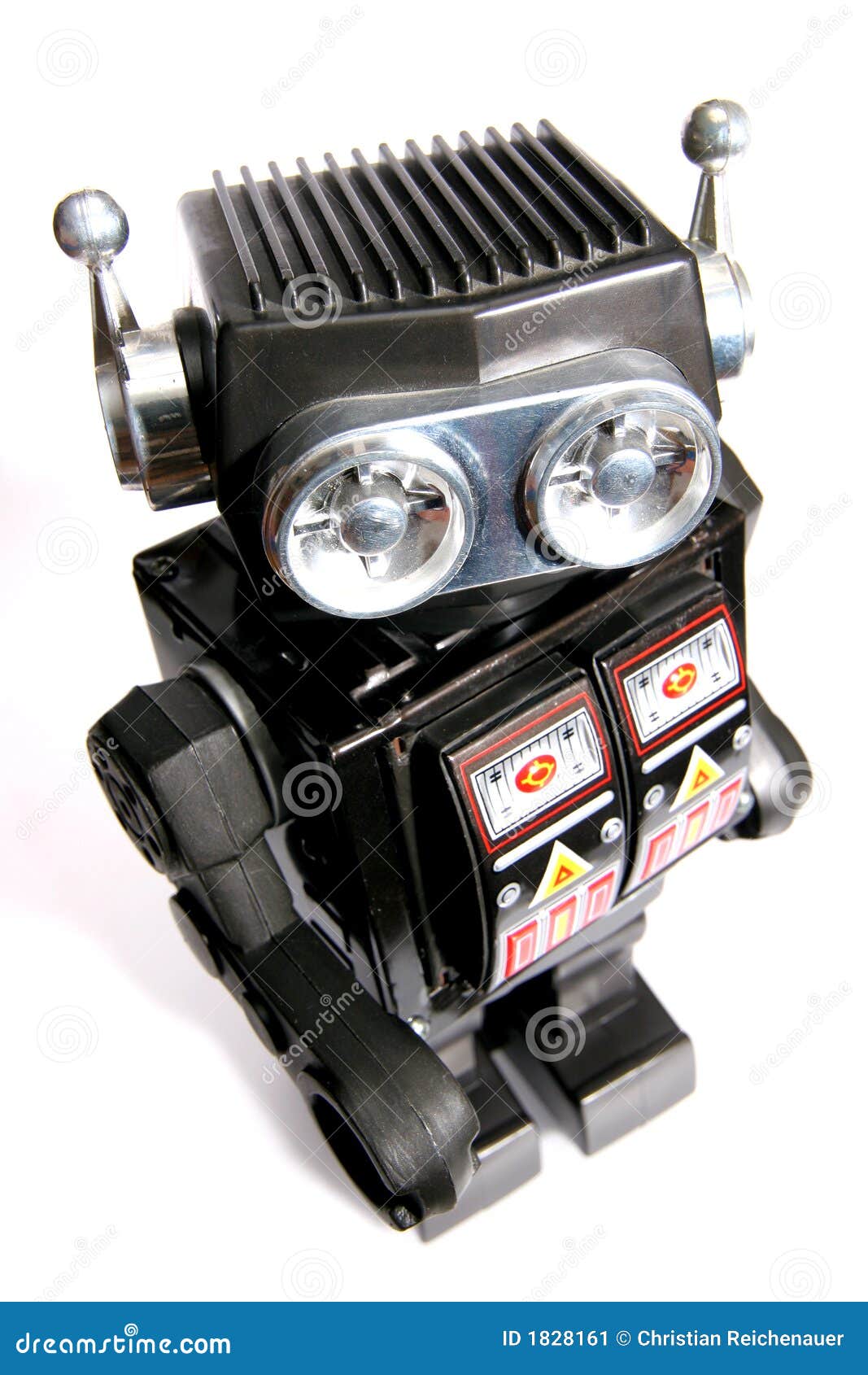 Old toy tin robot #3 stock image. Image of robot, game - 1828161