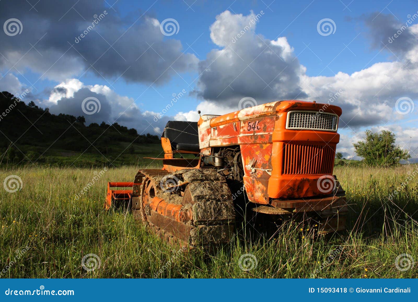 Old tractor stock photo. Image of farming, driving, field - 15093418