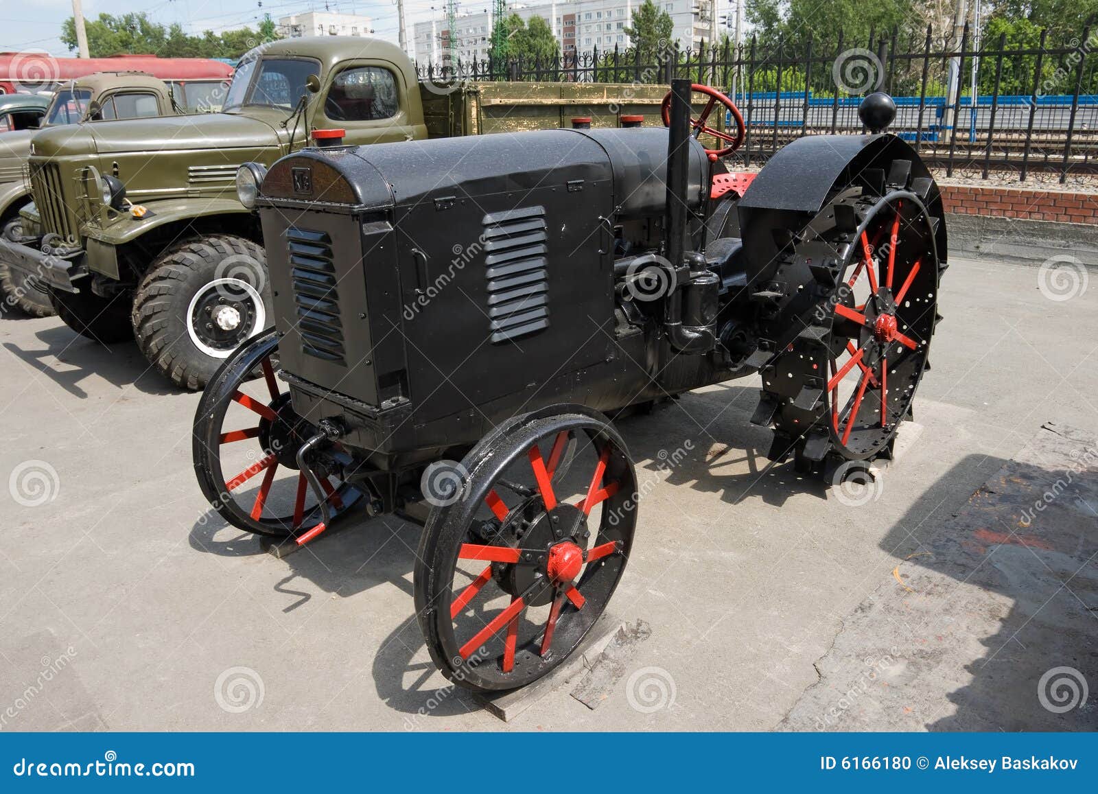 Old tractor stock photo. Image of rustic, machinery, farm - 6166180