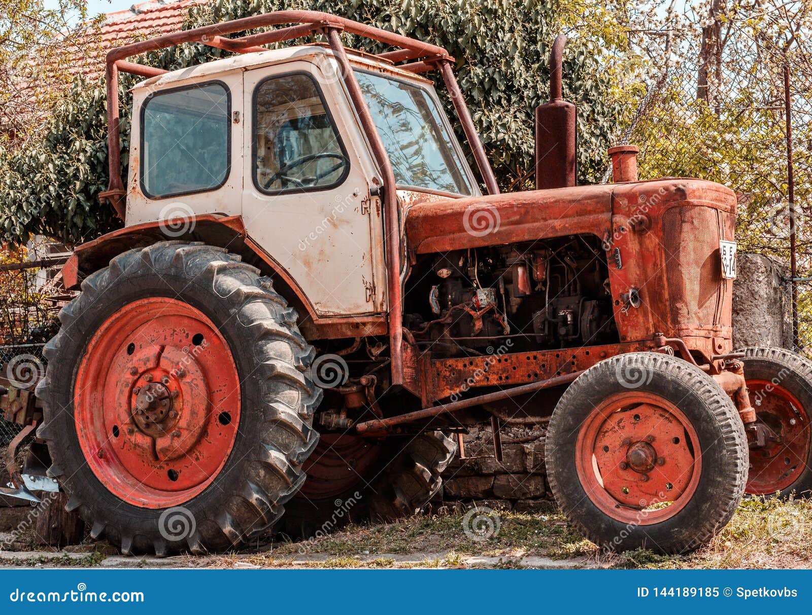 Old tractor machine editorial image. Image of peasant - 144189185