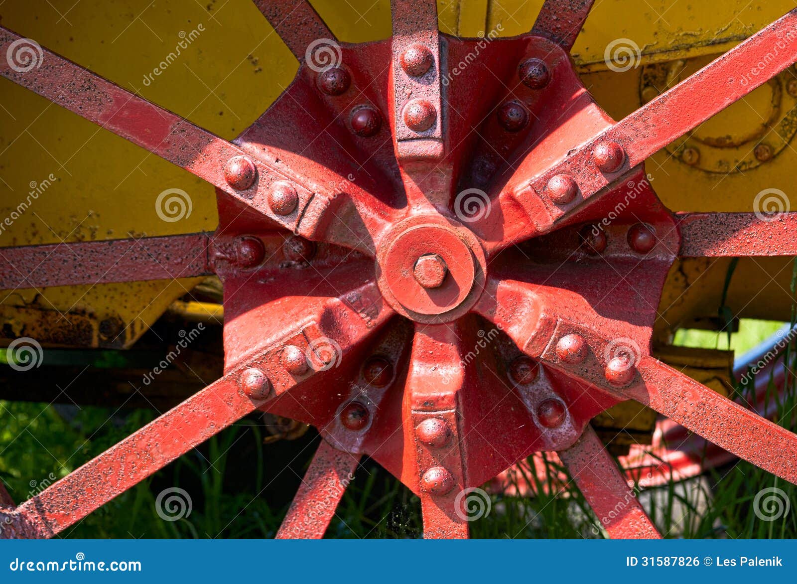 Old tractor wheel stock photo. Image of antique, wheel - 31587826