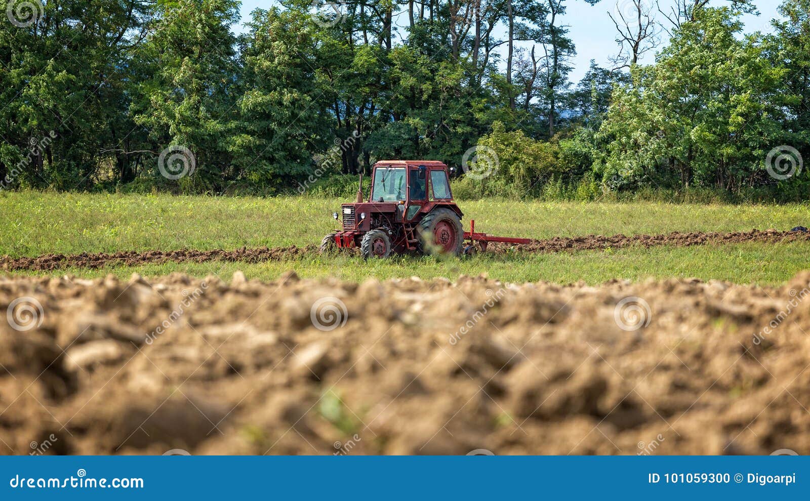 Old Tractors Working On The Farm at Douglas Wilder blog
