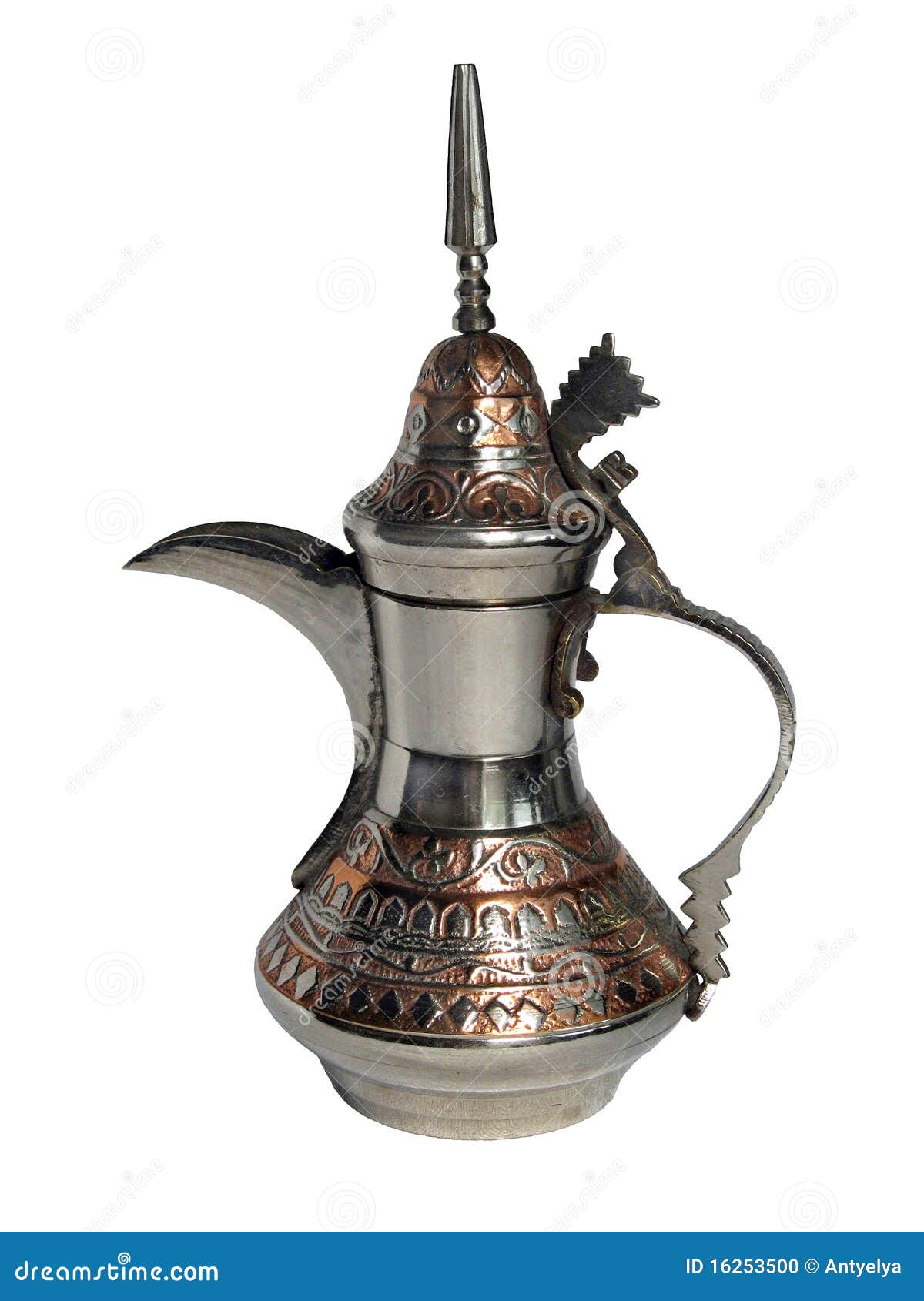Old Traditional Arabian Metallic Coffee-pot Stock Photo - Image of ...