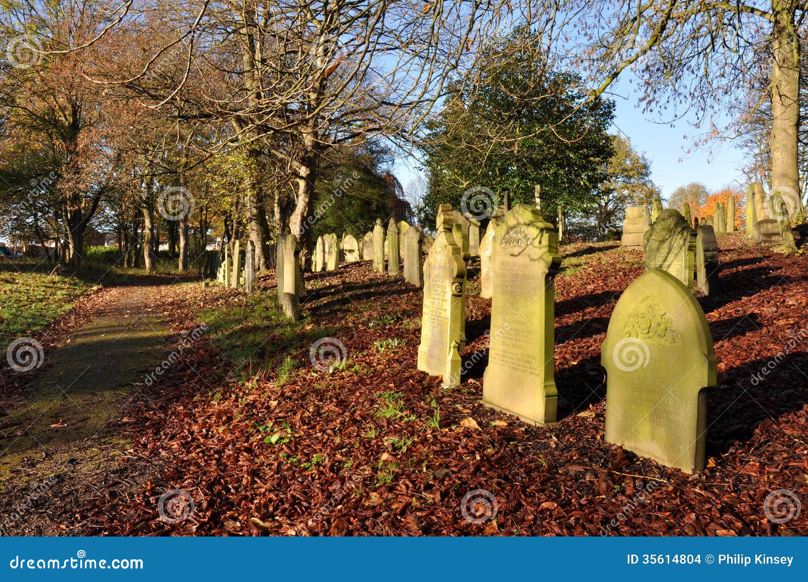 Old Traditional English Graveyard Stock Photo - Image of memorial ...