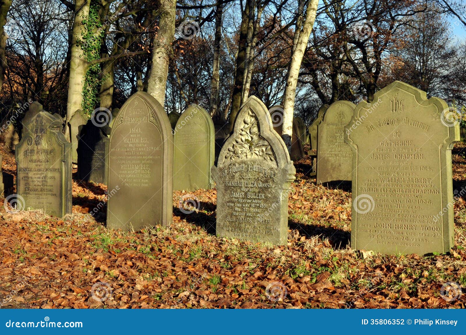 Old Traditional English Graveyard Stock Photo - Image of traditional ...