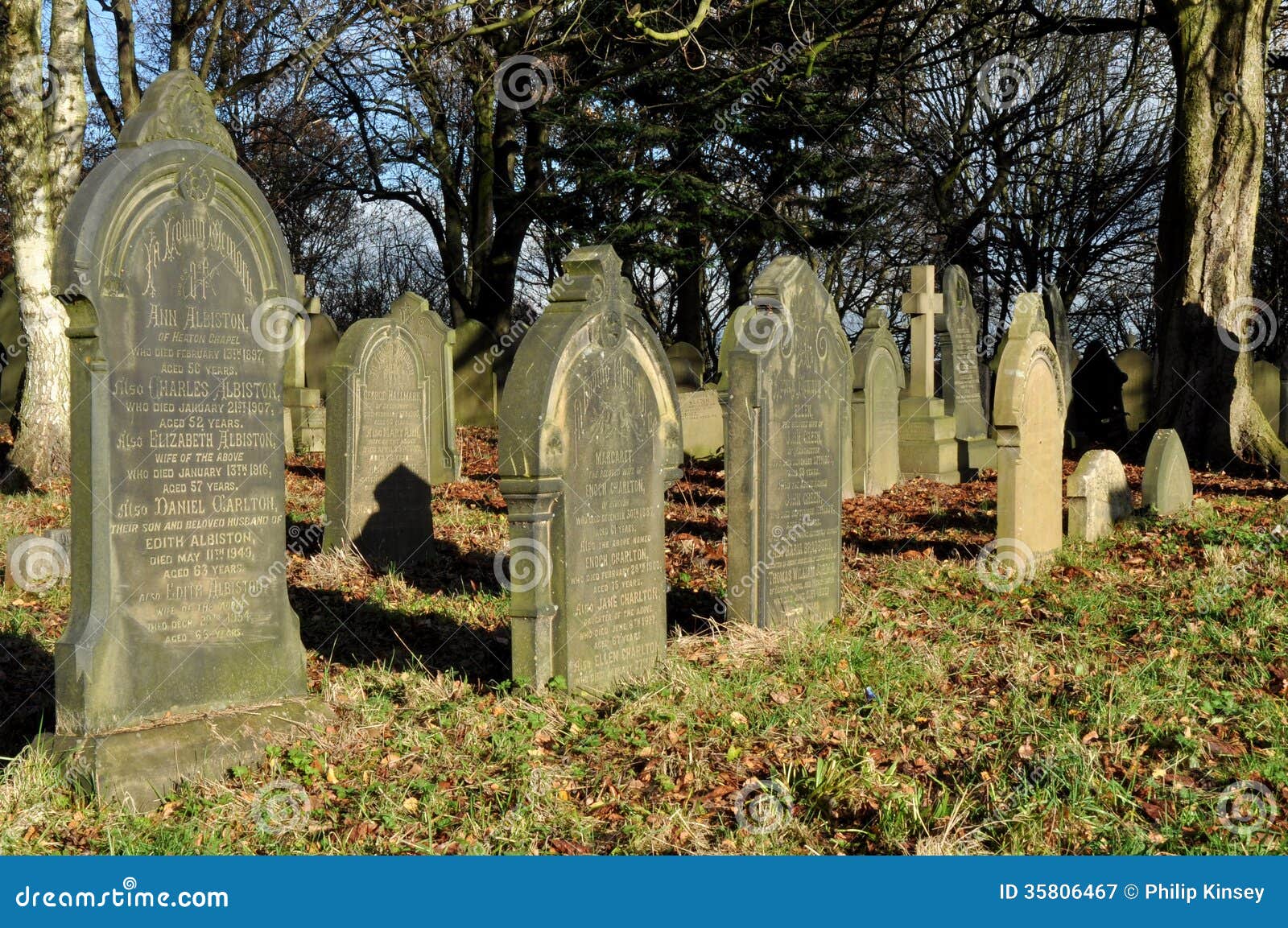 Old Traditional English Graveyard Stock Image - Image of england ...