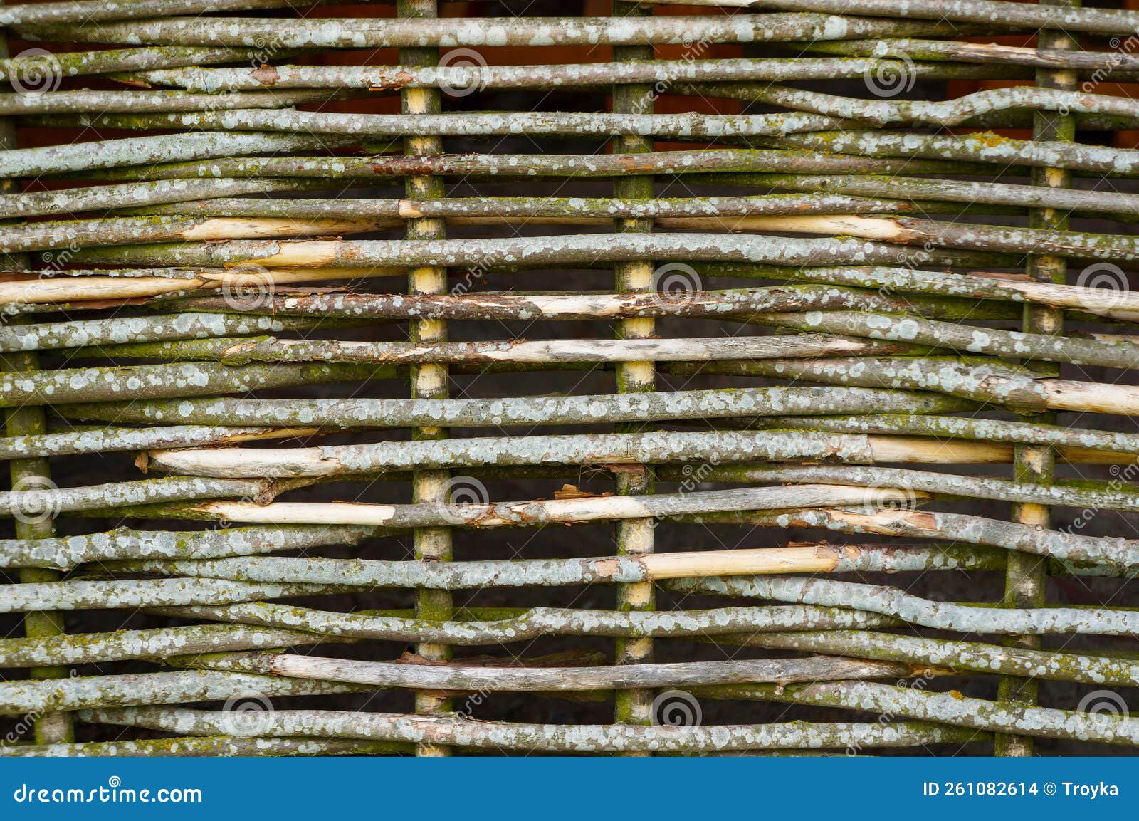 Old Wicker Fence Pattern and Texture Stock Photo - Image of vintage ...