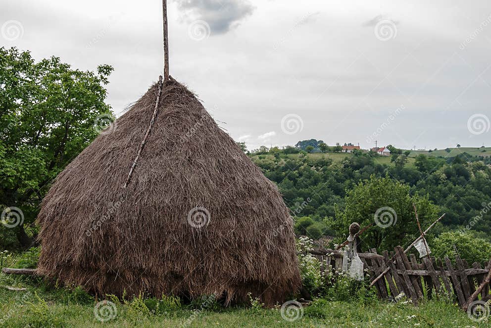 Old Traditional Haystack stock photo. Image of field - 51601072