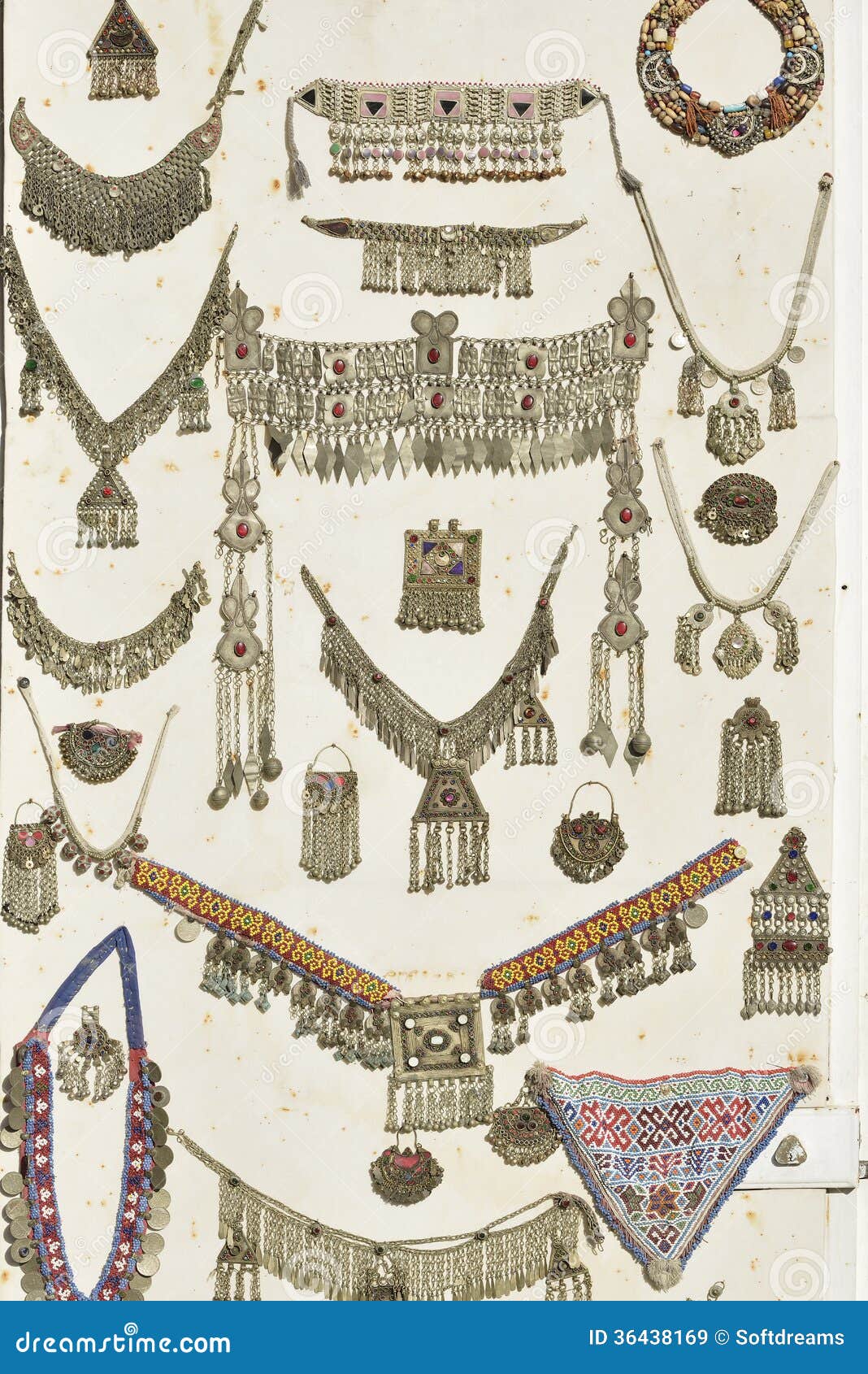 Old traditional jewelery stock image. Image of earrings - 36438169