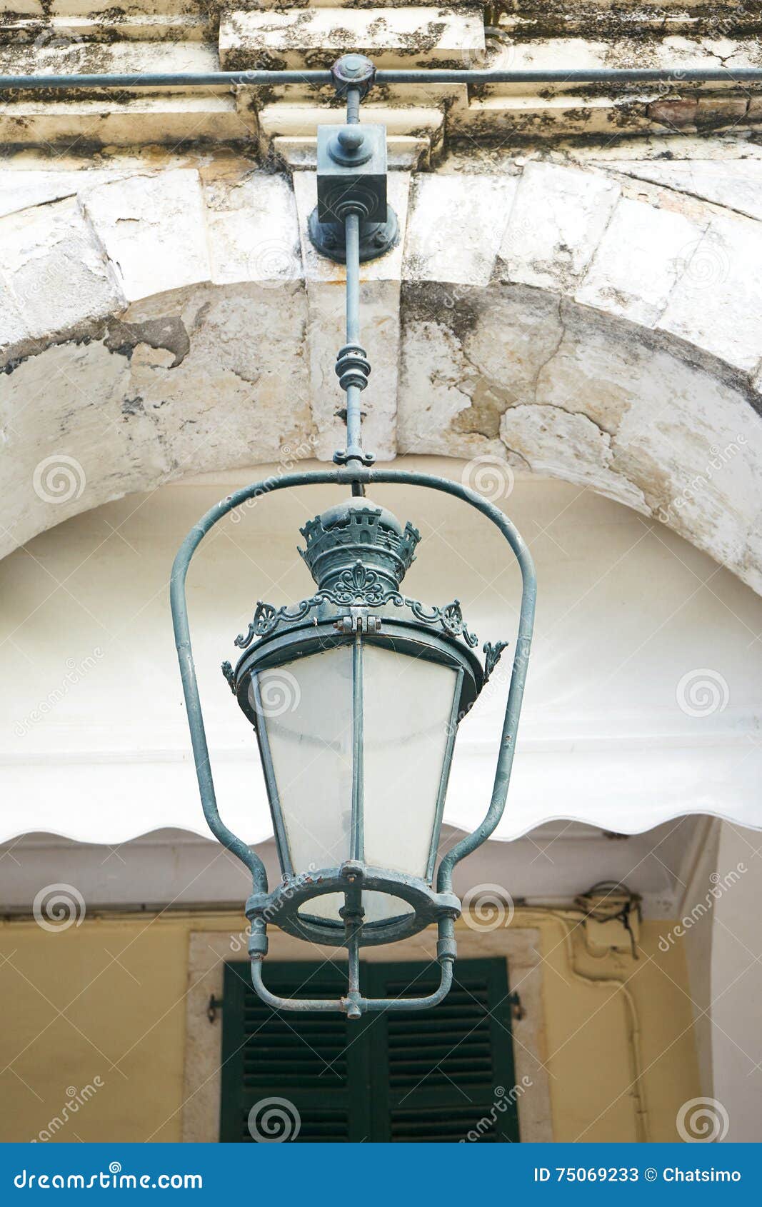 Old Traditional Lantern on Corfu Greece Stock Image - Image of lantern ...