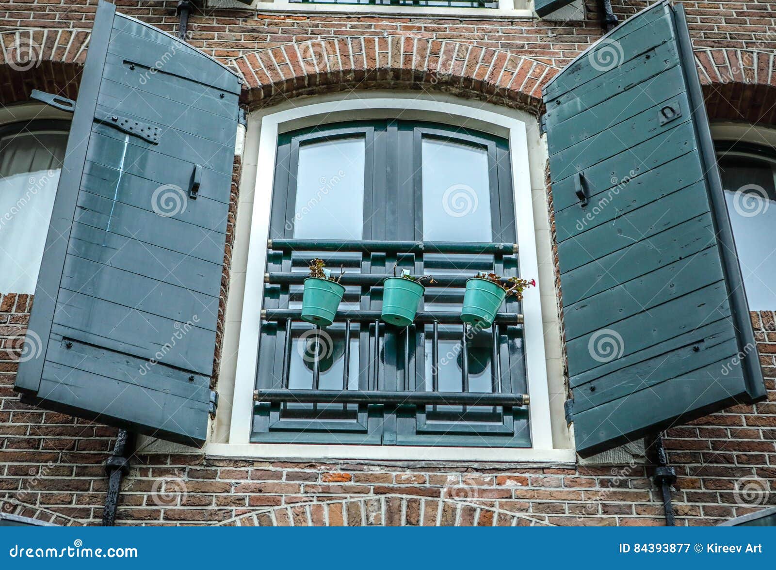 Old Traditional the Netherlands Window Close-up Stock Image - Image of ...