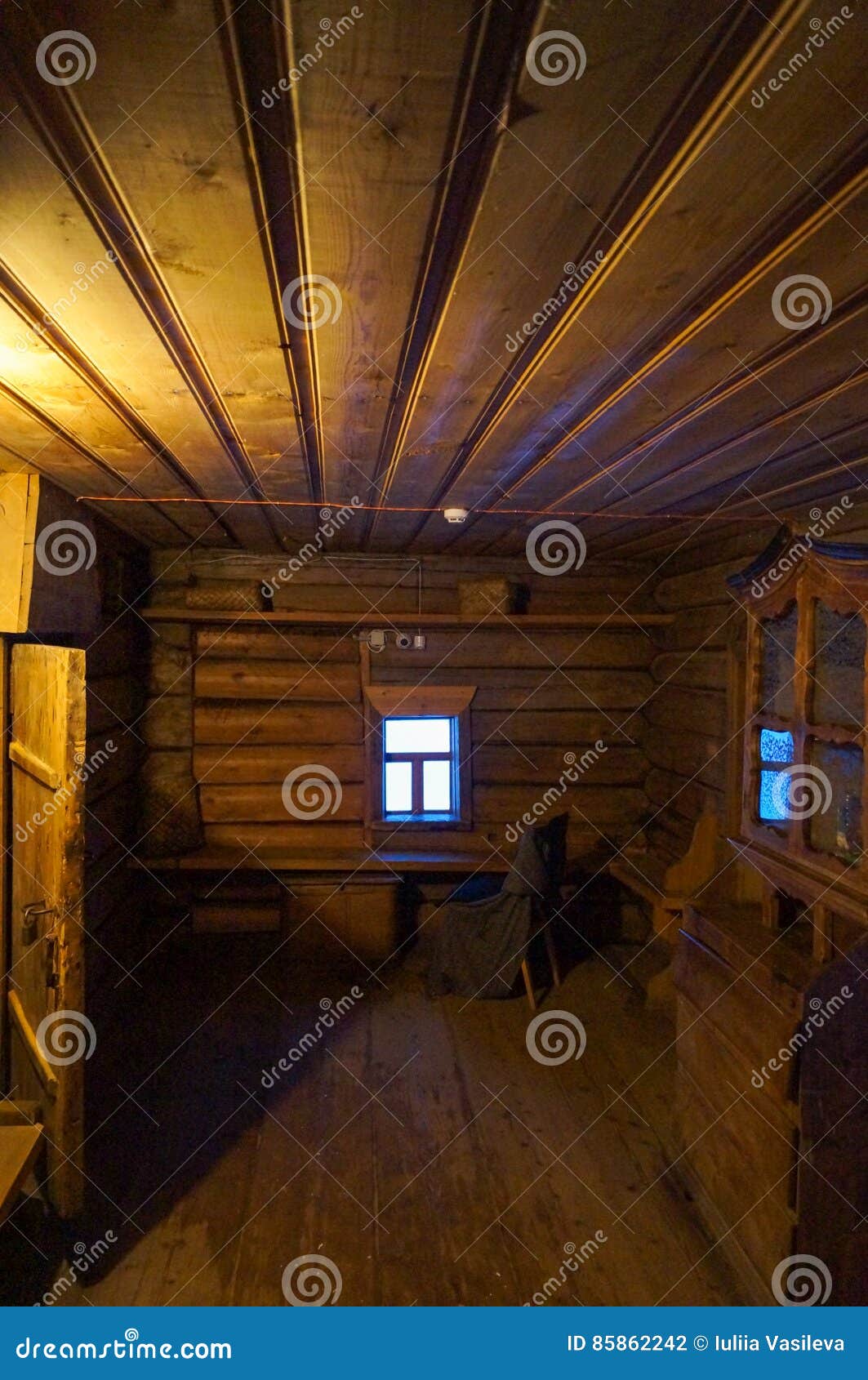 Old Traditional Russian Room Interior Stock Photo - Image of ...