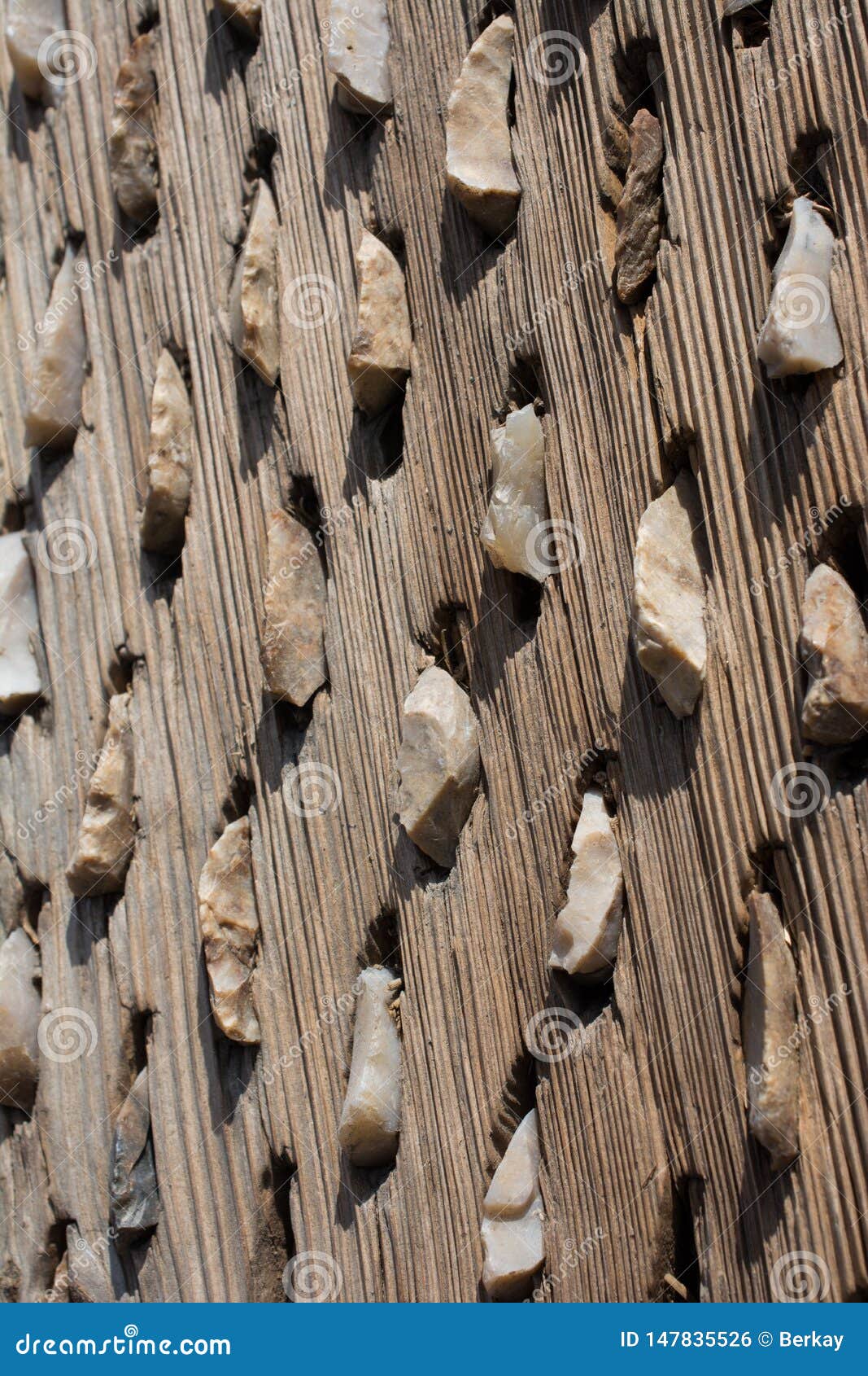 An Old Traditional Threshing Sled on Display Stock Photo - Image of ...