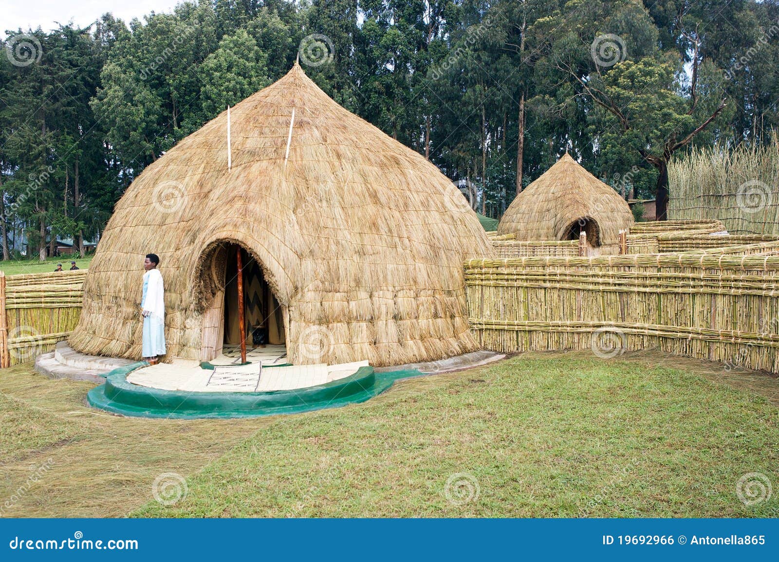 Old Traditional Village of the Rwanda Editorial Photo - Image of ...