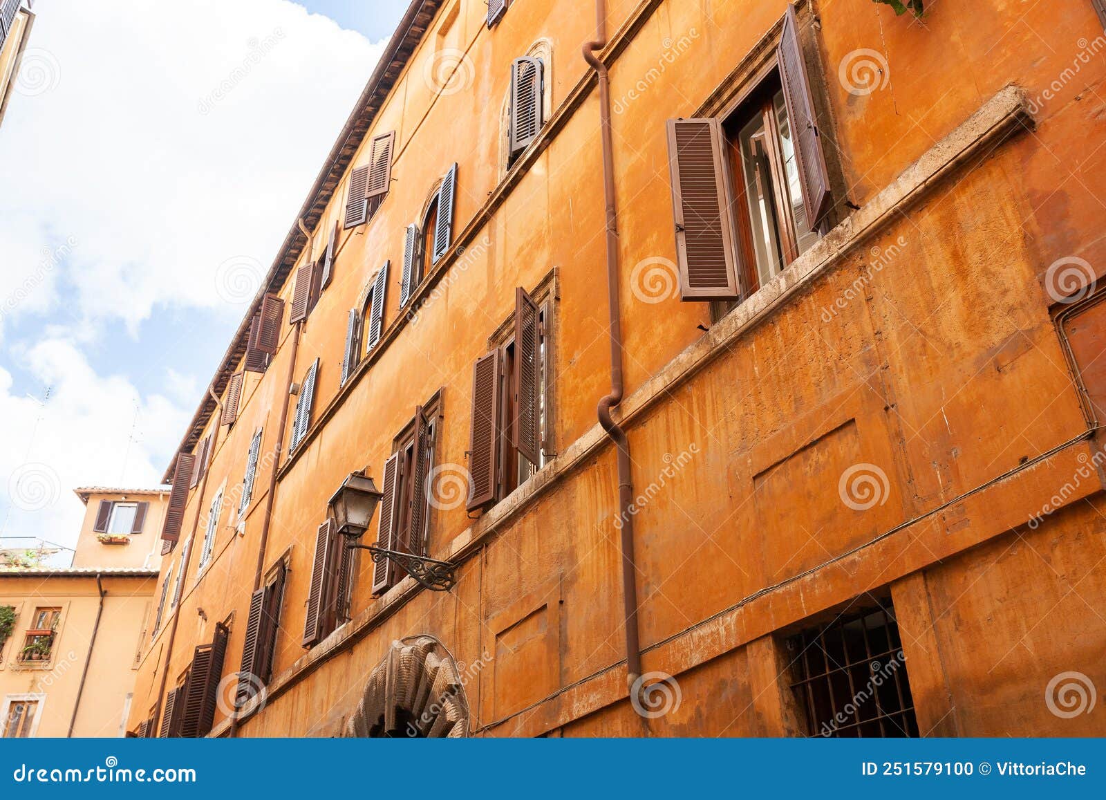 Old Traditional Windows in Rome, Italy Stock Photo - Image of house ...