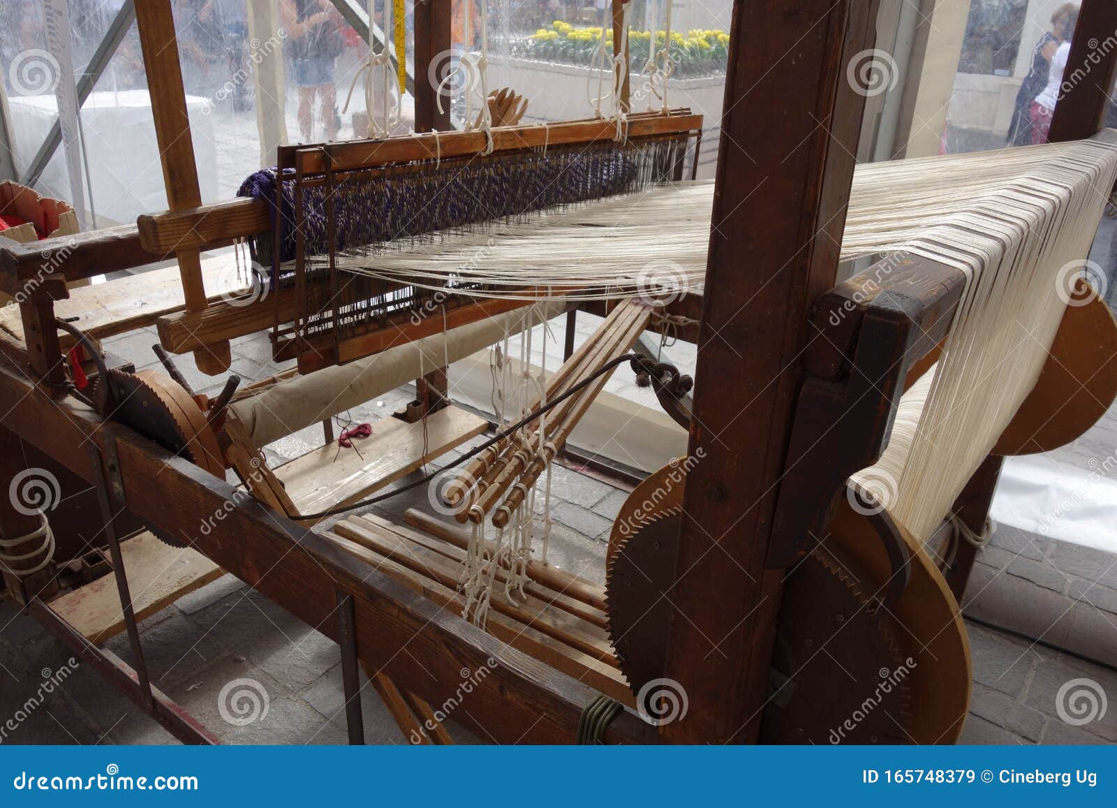 Weaving loom stock image. Image of creative, power, factory - 165748379