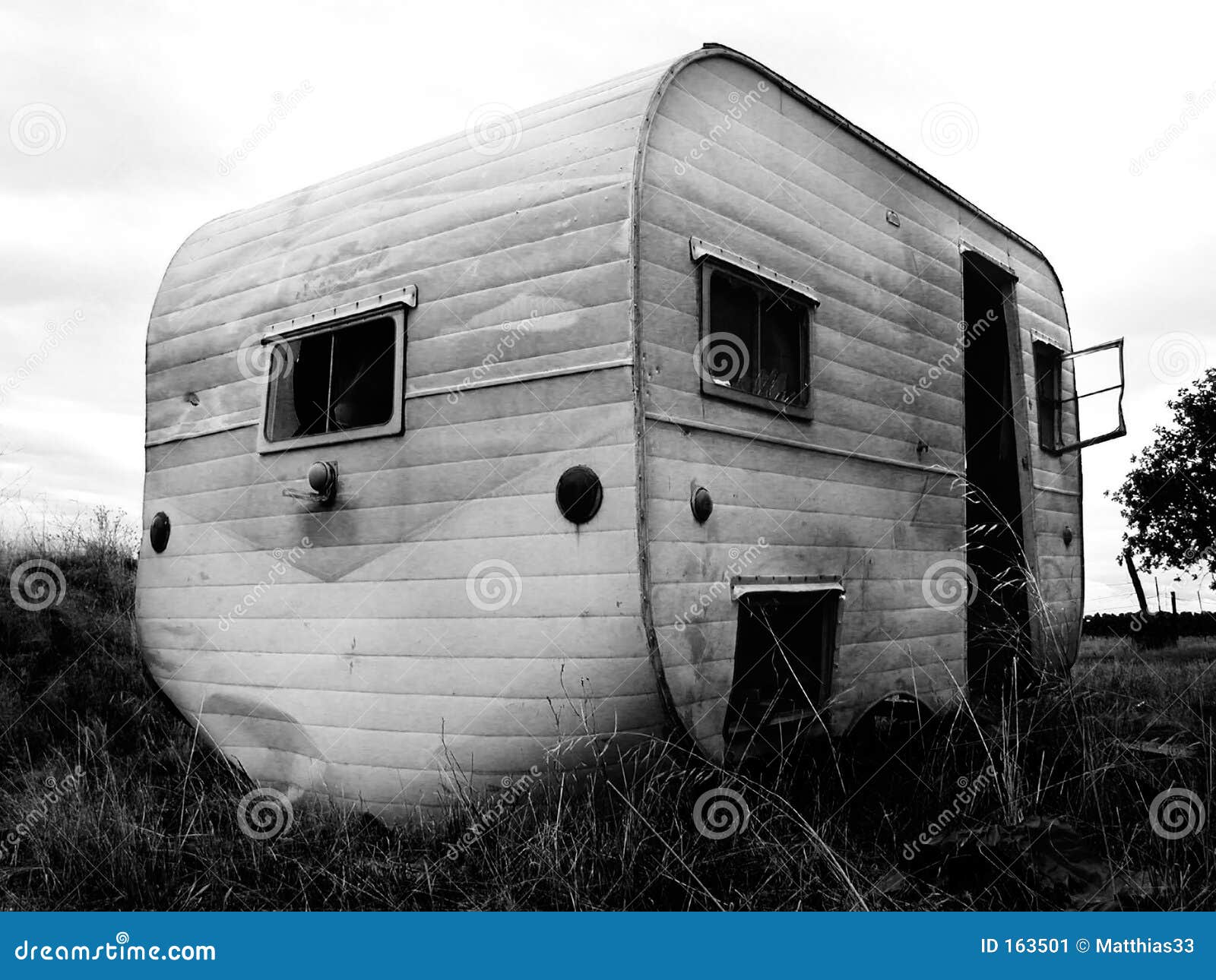 Old Trailer stock image. Image of abandoned, dumped, discarded - 163501