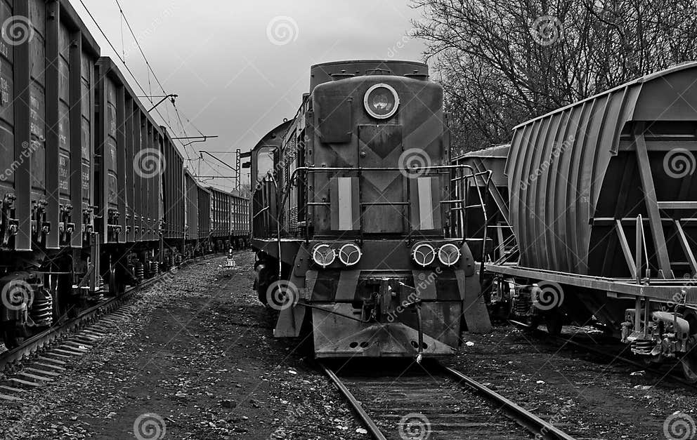 Old train stock image. Image of metal, machine, locomotive - 6697445