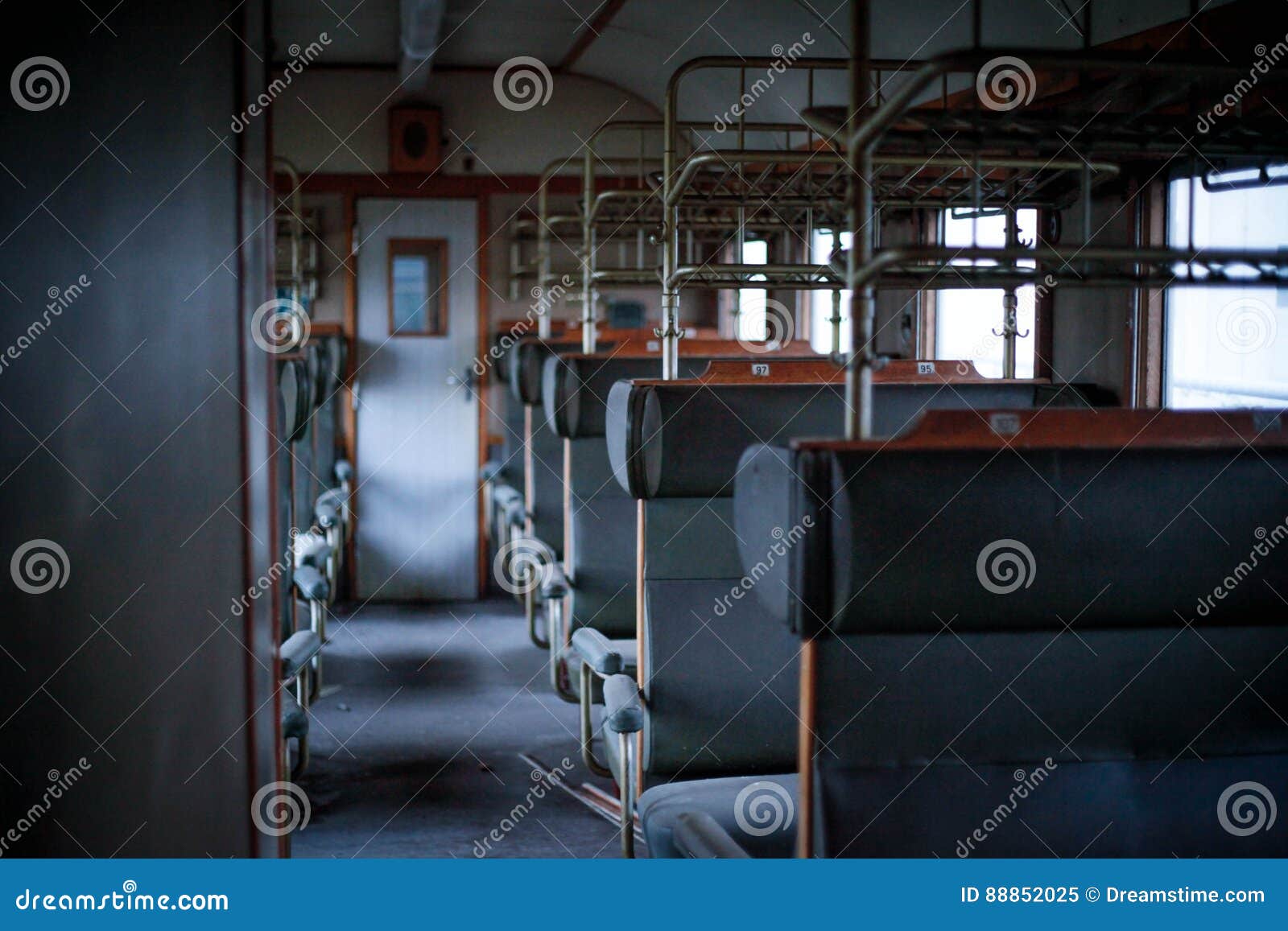 Old train appartement stock image. Image of seats, urbex - 88852025