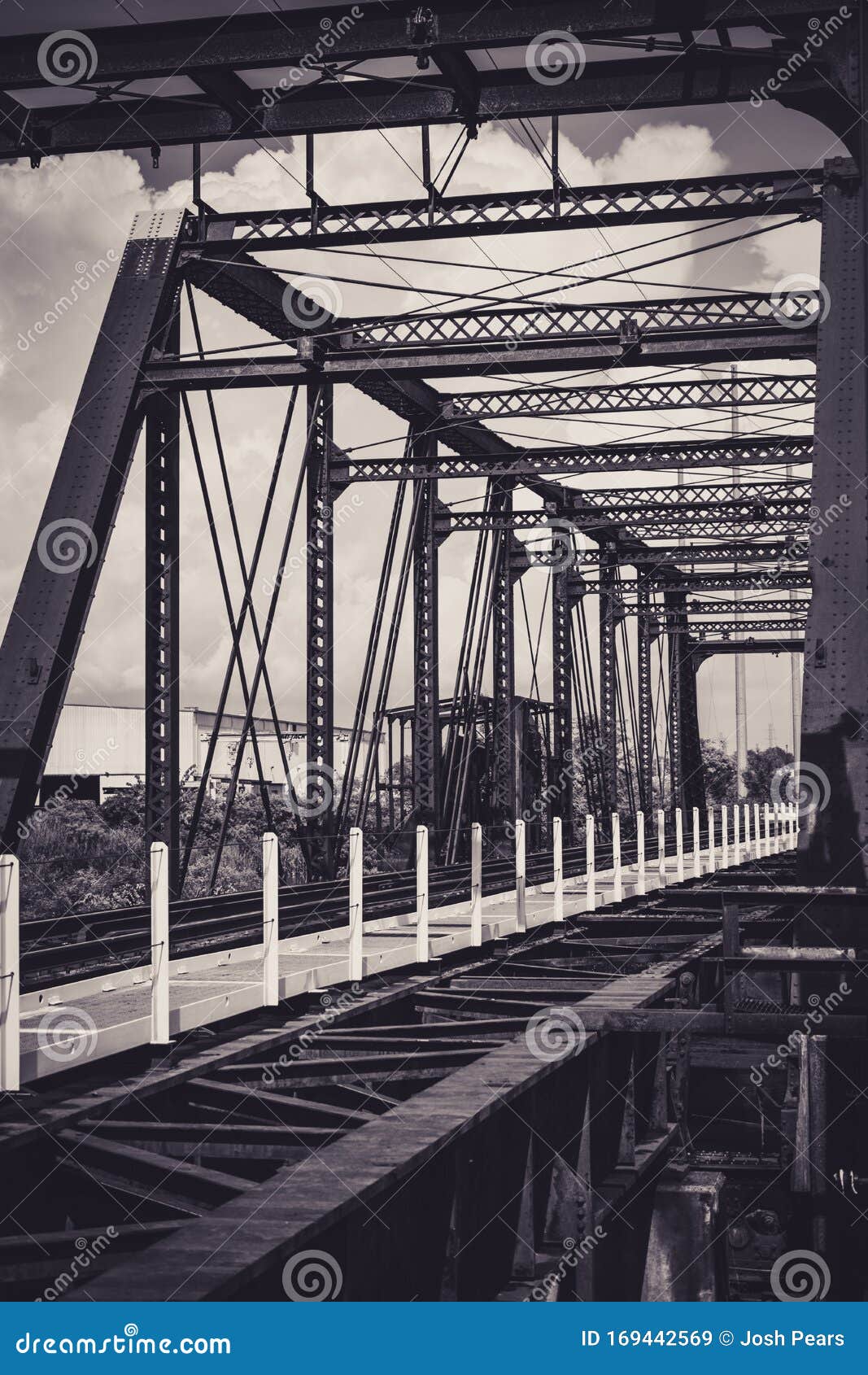 Old Train Bridge with Clouds Stock Image - Image of train, light: 169442569