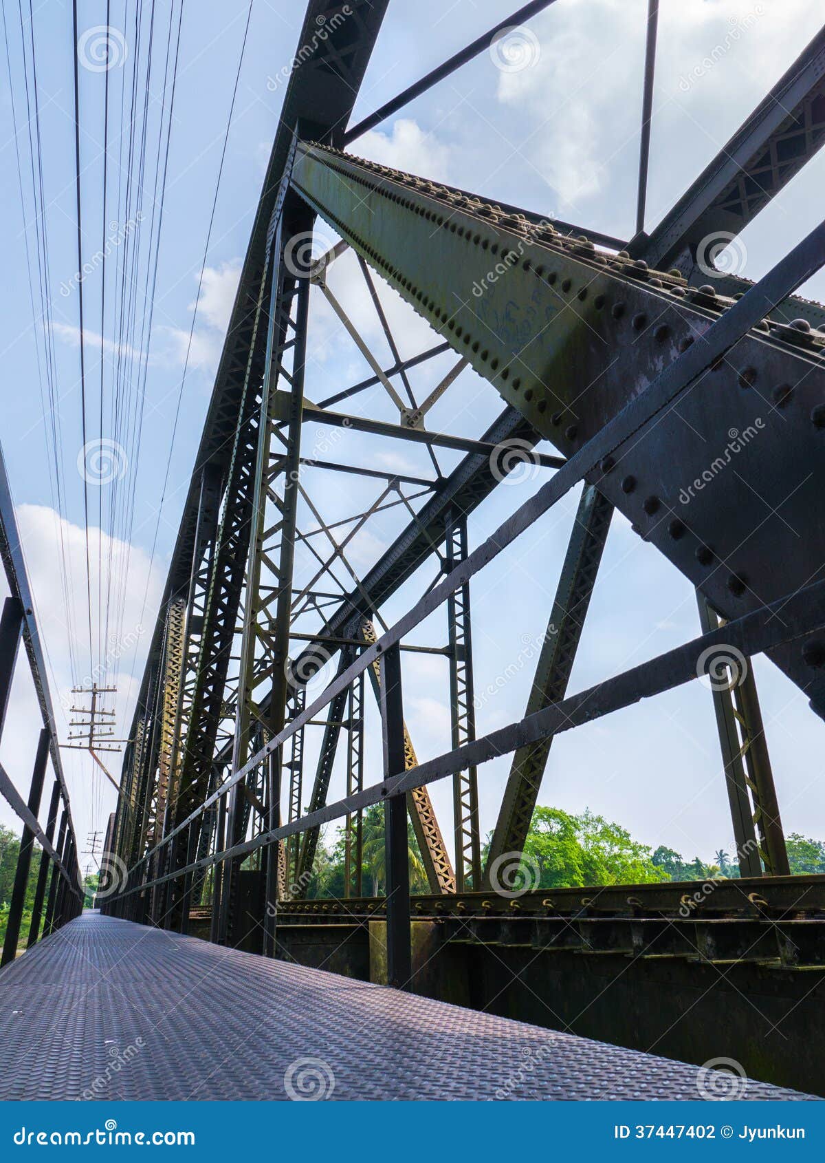 Old train bridge stock photo. Image of railway, iron - 37447402