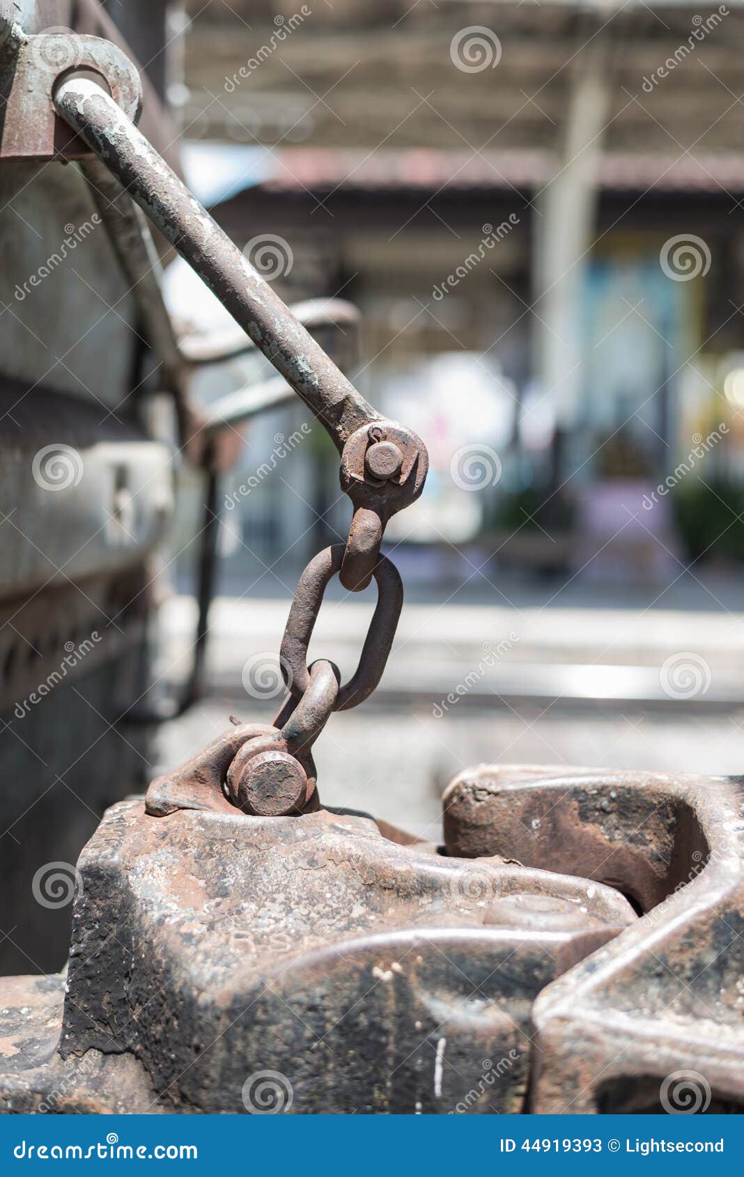 Old Train Car Coupler Joint Stock Image - Image of connection, join ...