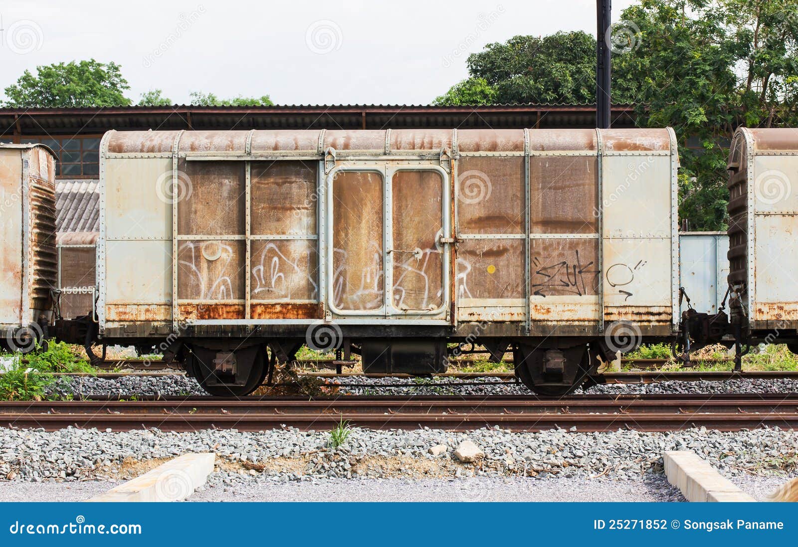 Old train container stock photo. Image of progression - 25271852
