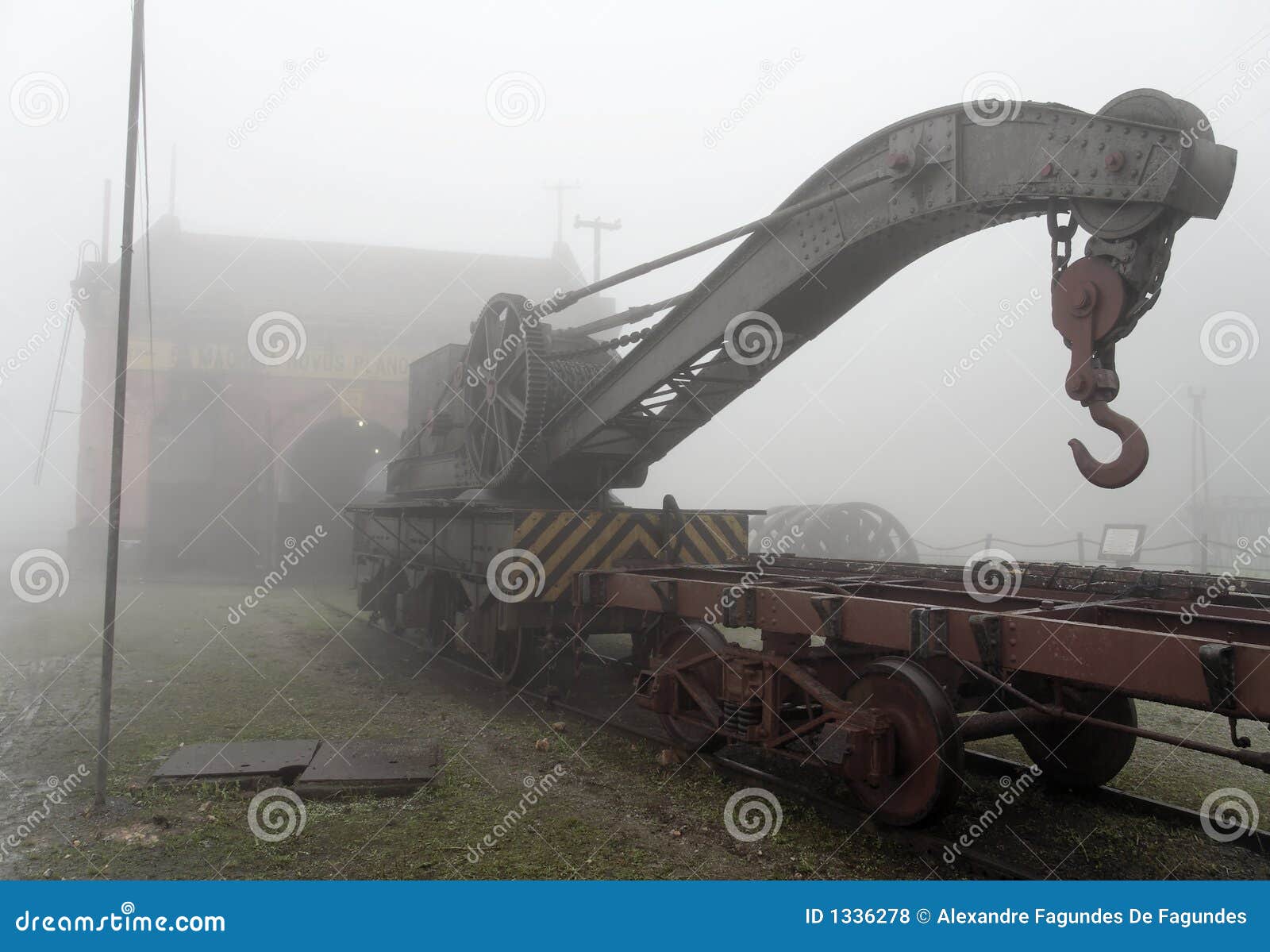 Old Train Crane stock photo. Image of power, railway, railroad - 1336278