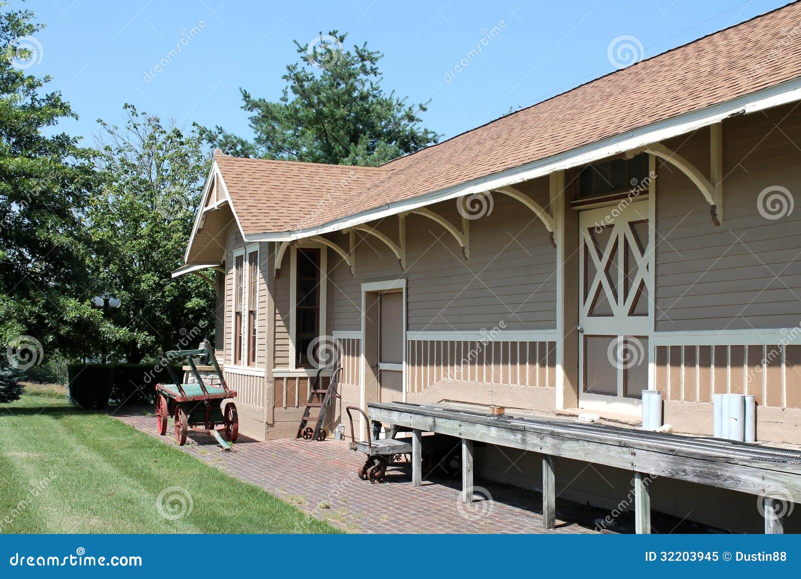 Old Train Depot stock image. Image of station, depot - 32203945