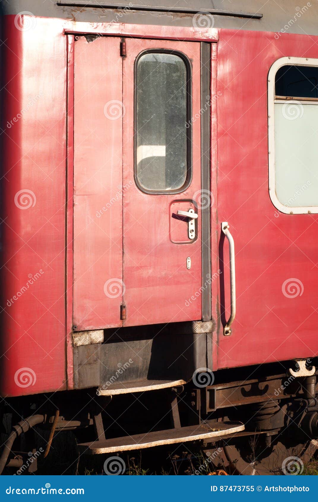 Old train door detail stock image. Image of wagon, antique - 87473755