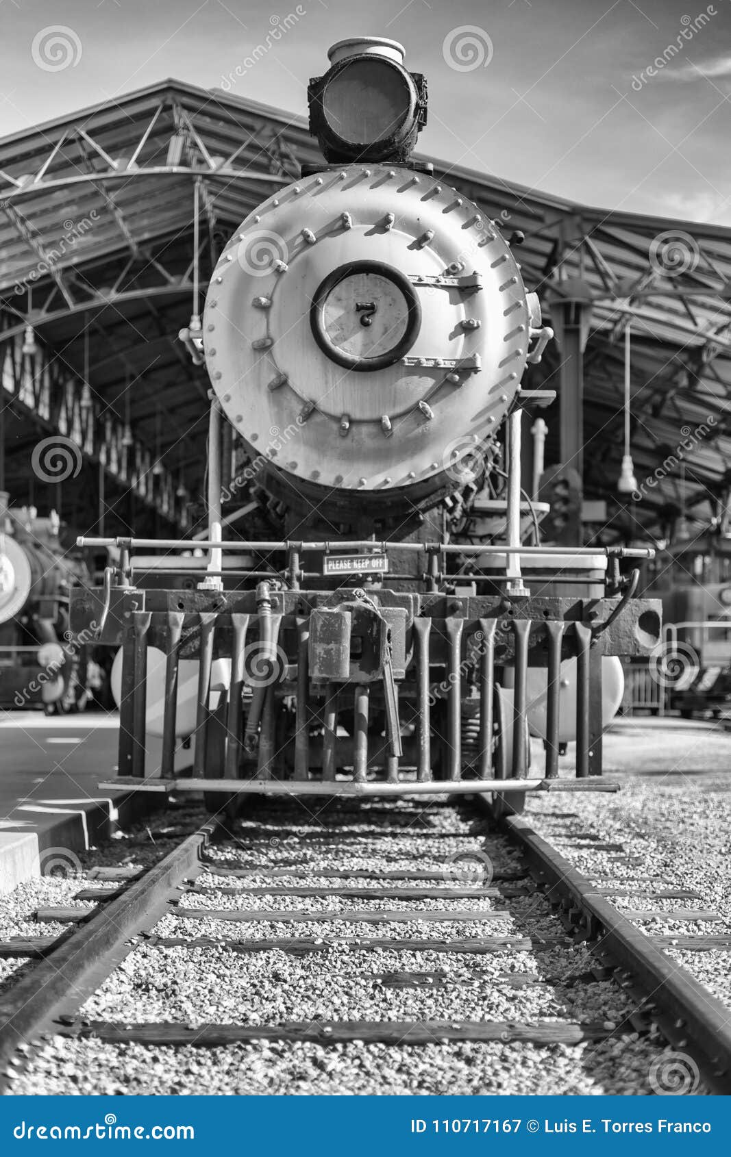 The Old Train, Front View stock image. Image of engine - 110717167
