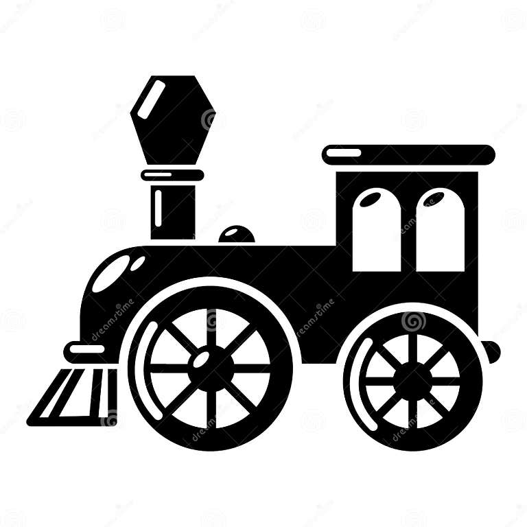 Old Train Icon, Simple Style Stock Vector - Illustration of vehicle ...