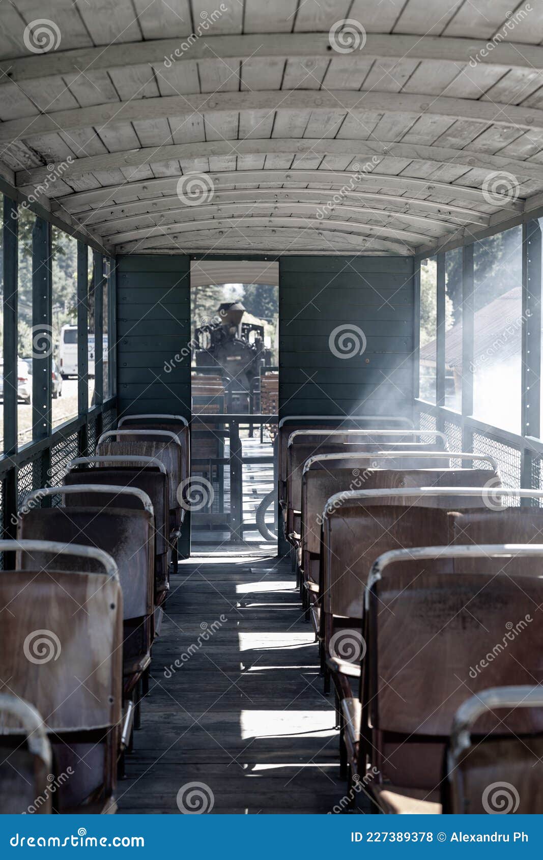 Old Train Interior with Empty Seats Stock Photo - Image of passenger ...
