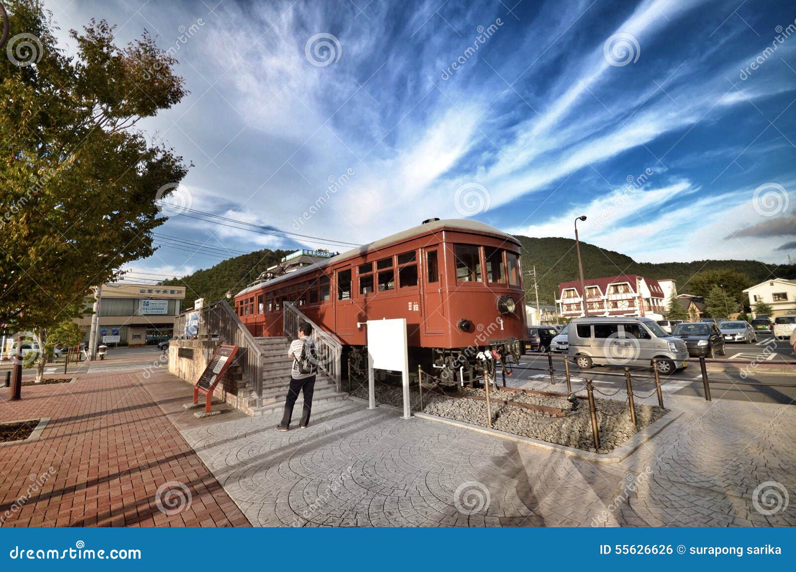Old Train in Kawafujiko Japan Editorial Photo - Image of view, japan ...