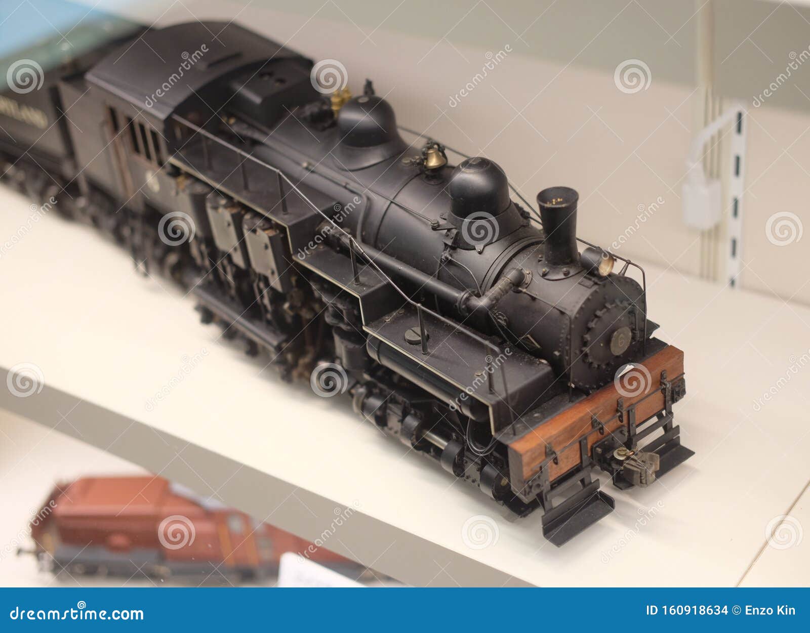 Old Train Model Inside the Train Museum Editorial Stock Image - Image ...
