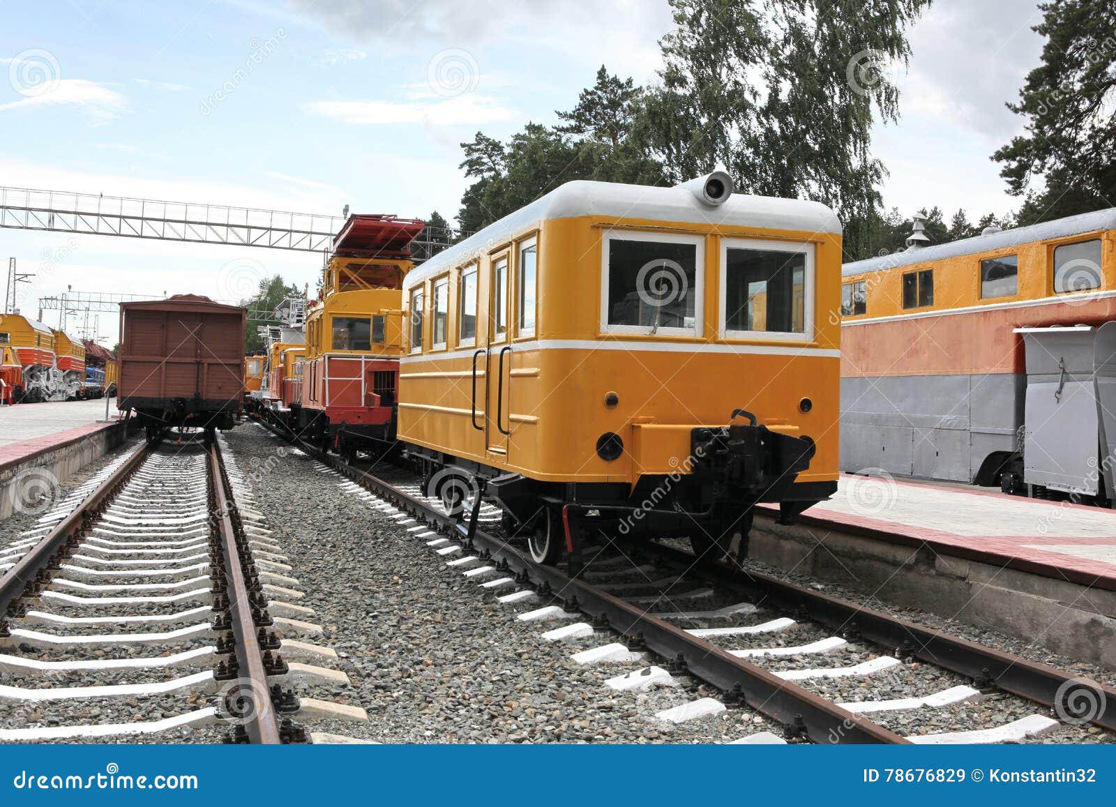 Old train at railroad stock image. Image of railway, machine - 78676829