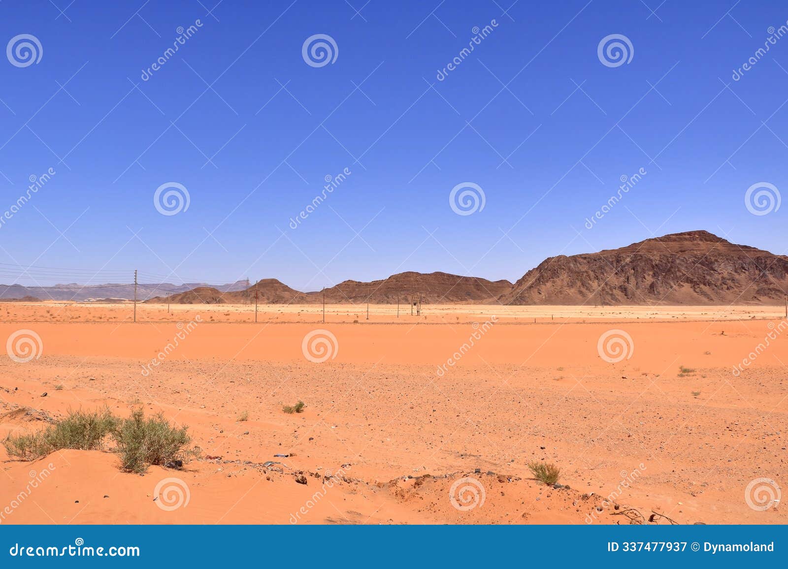 Old Train Rails almost Completely Covered with Desert Sand in Wadi Rum ...