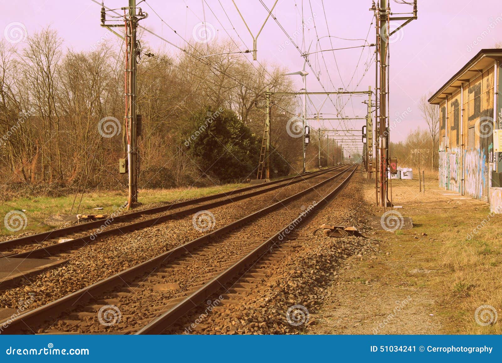 Old train rails stock image. Image of infrastructure - 51034241
