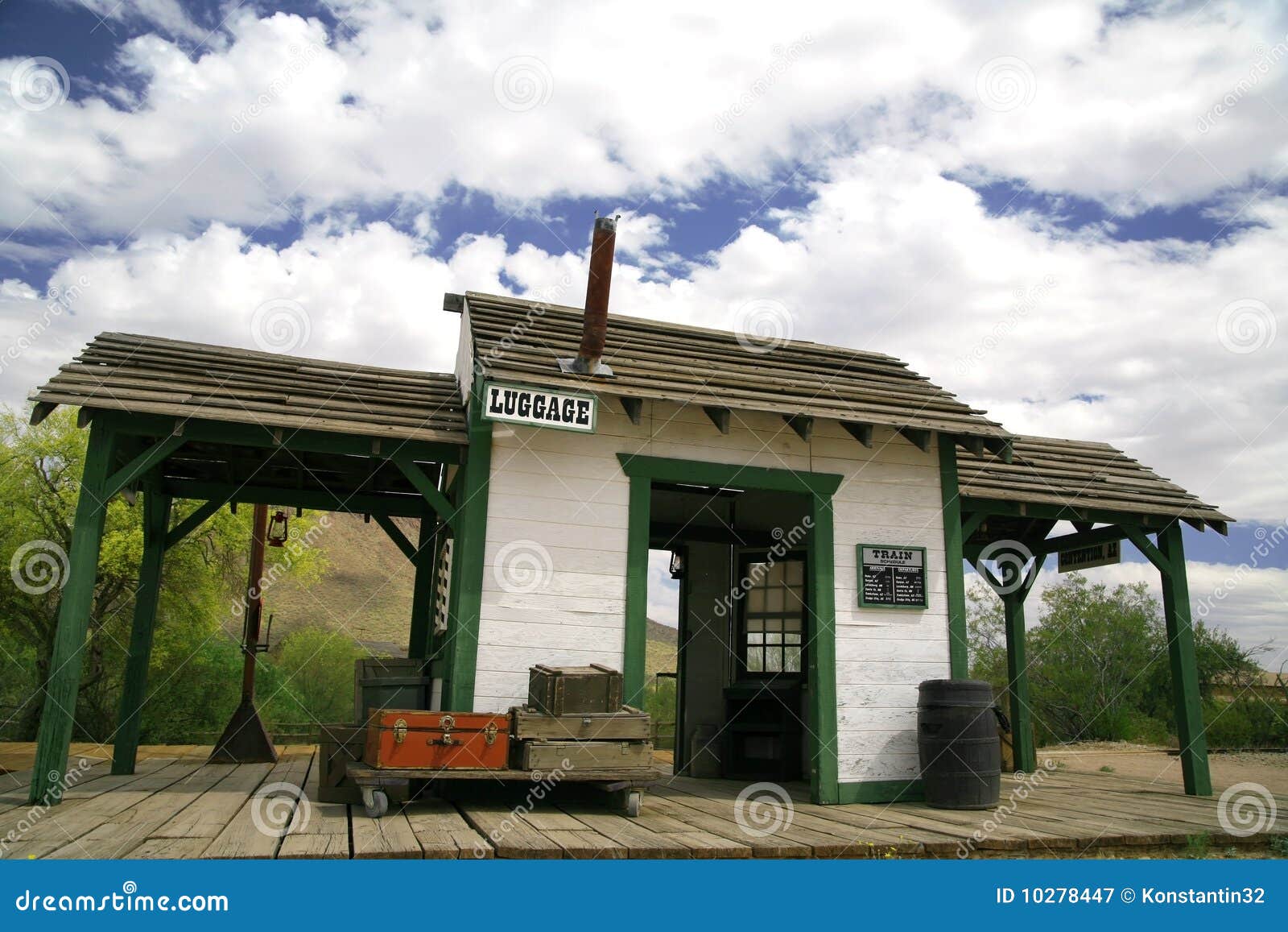 Old train station stock image. Image of classical, luggage - 10278447