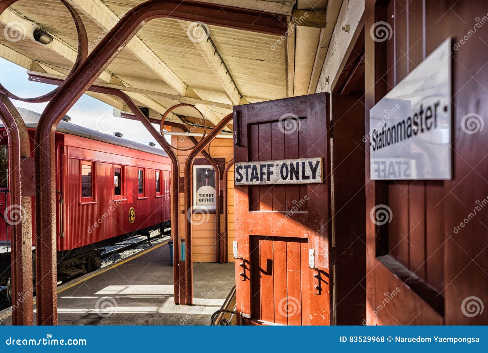 Old train station stock photo. Image of zealand, railway - 83529968