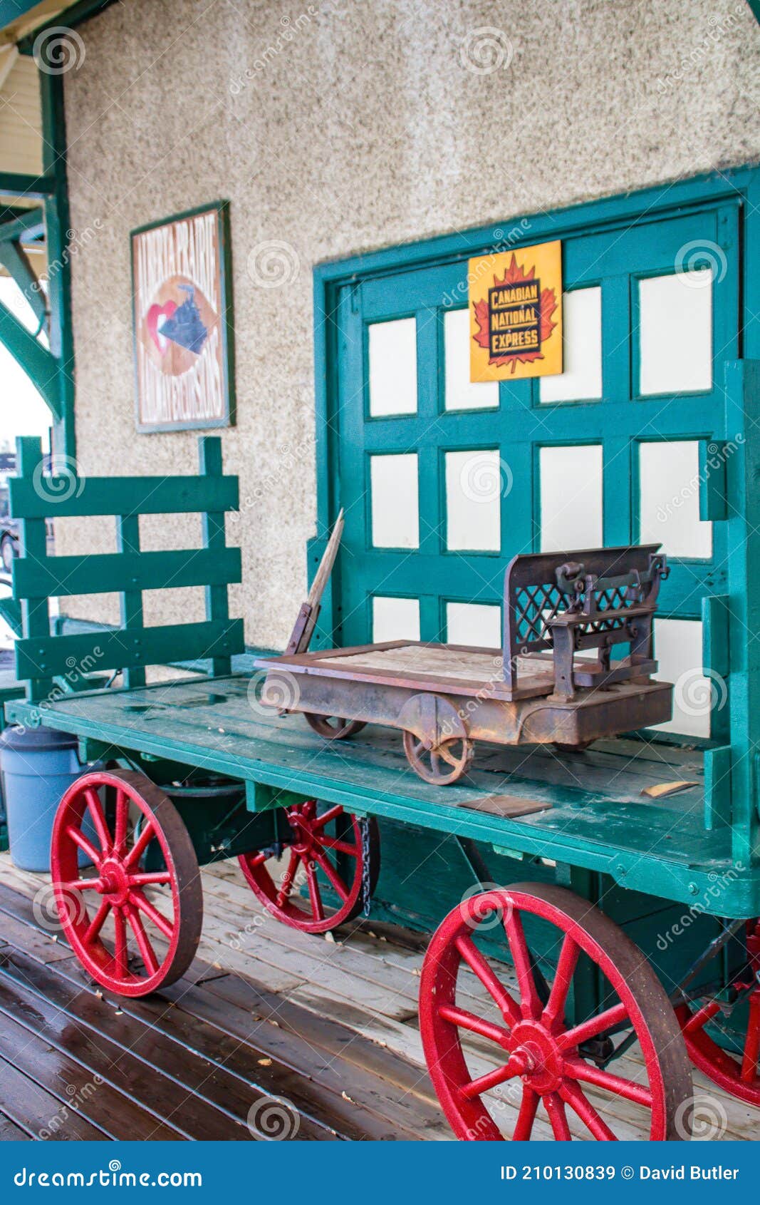 Old Train Station and Platform Workings. Bigg Valley, Alberta, Canada ...