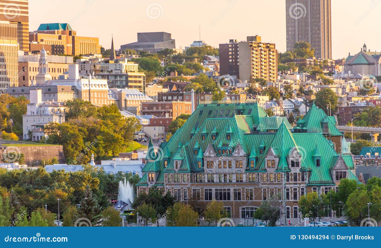 Old Train Station in Quebec City Stock Photo - Image of chateau, train ...