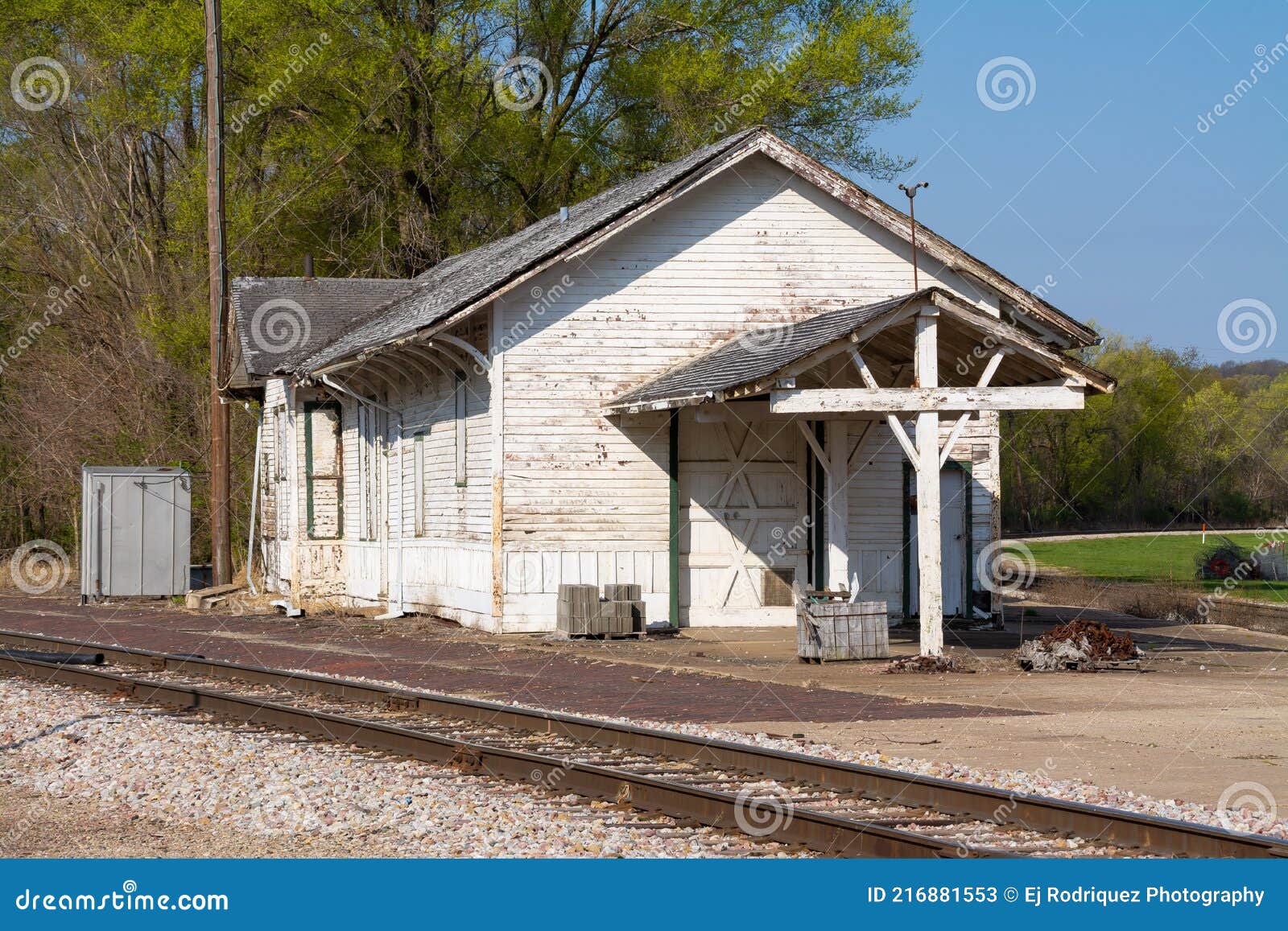 Old train station stock image. Image of house, midwest - 216881553