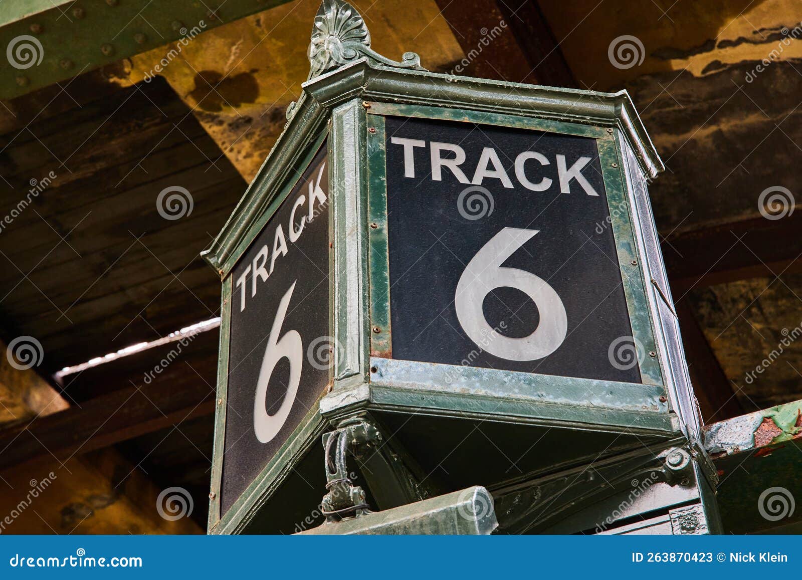 Old Train Track Signage Number Six Route 66 Editorial Stock Photo ...