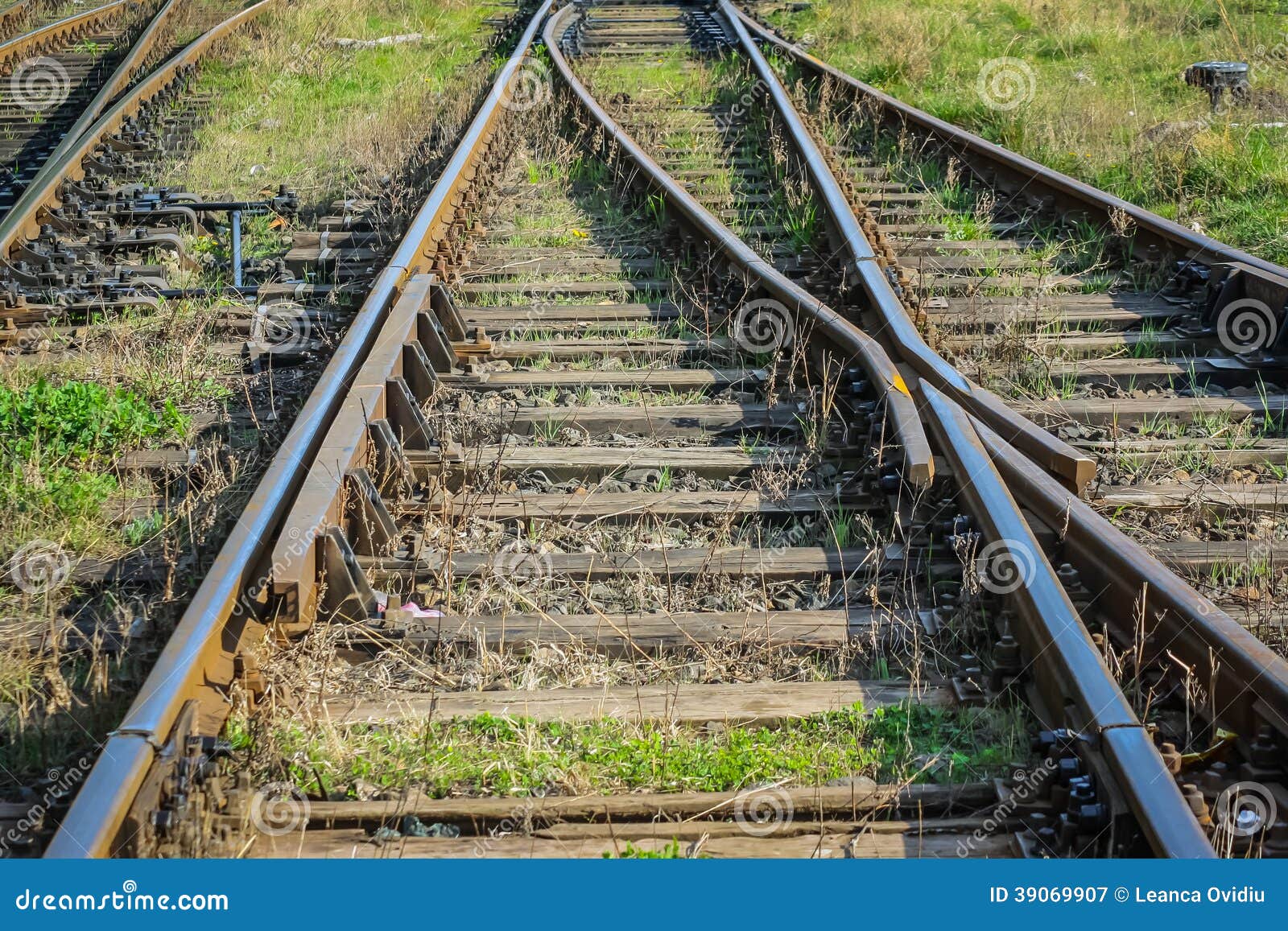 Old train tracks stock image. Image of railway, transport - 39069907