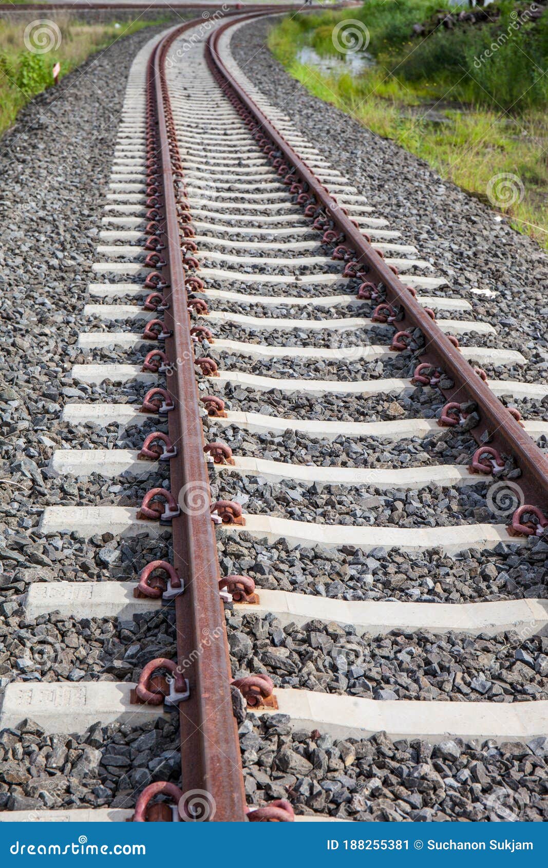 Old train tracks stock image. Image of pasture, direction - 188255381