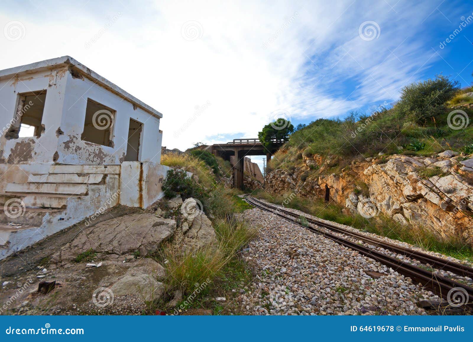 Abandoned Outpost In An Industrial Establishment Royalty-Free Stock ...